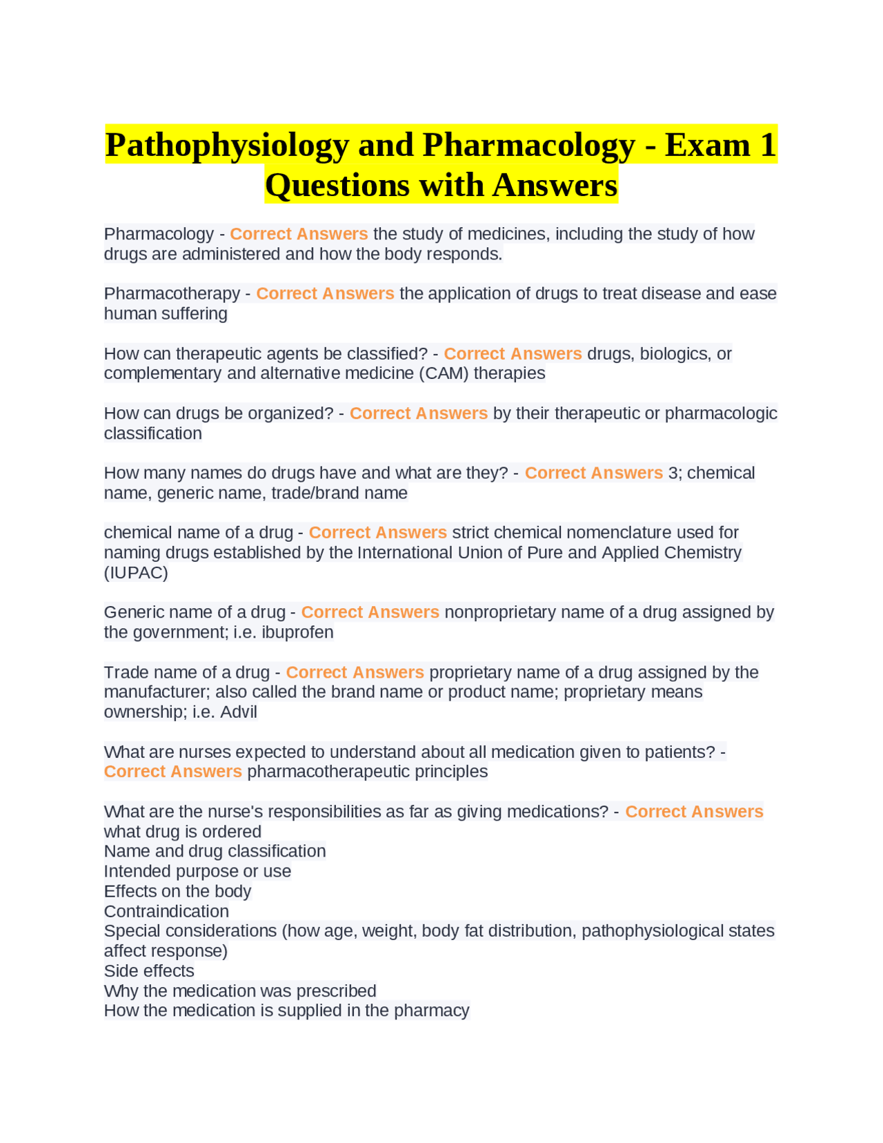 Understanding Drug Administration and Pharmacology | Exams Nursing ...