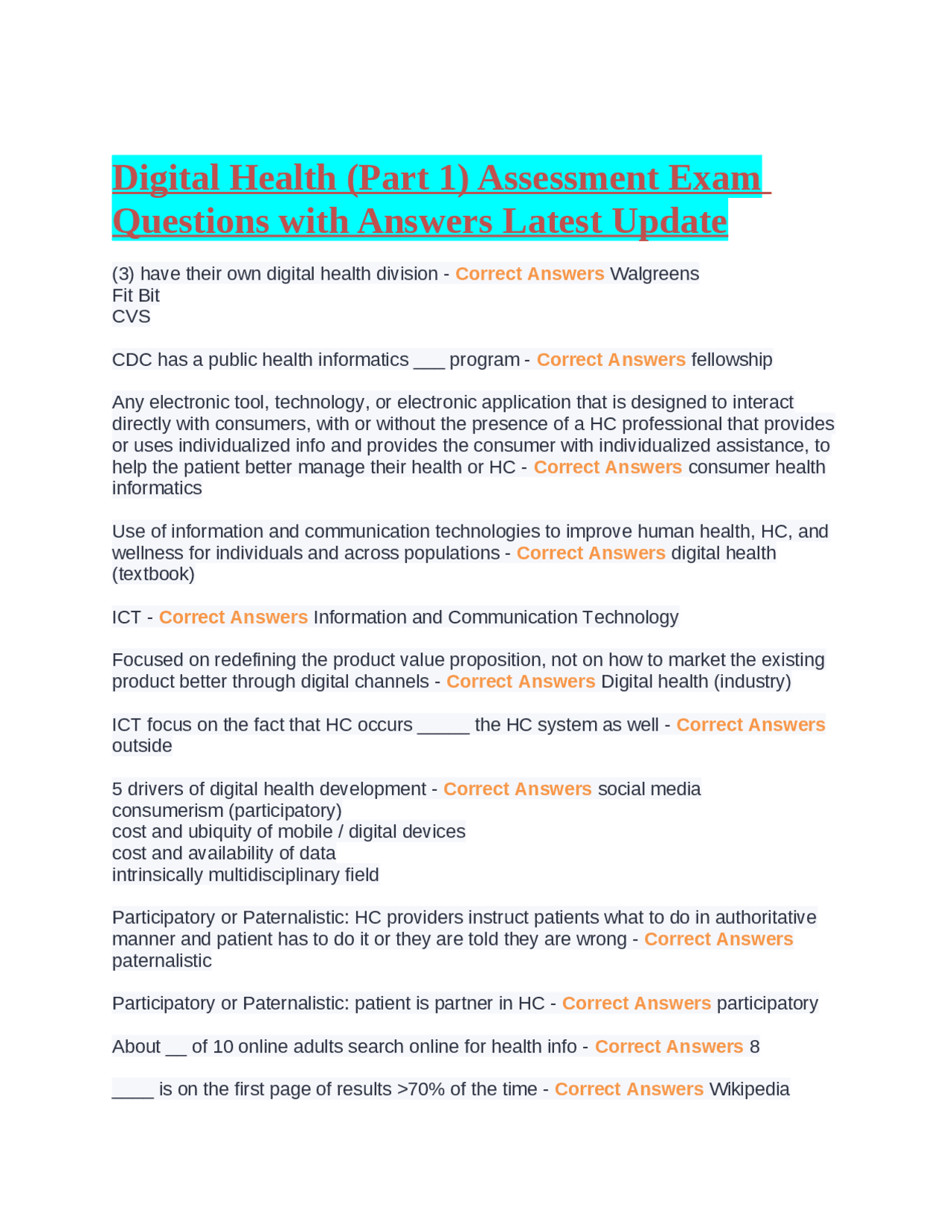 Digital Health: Key Players, Concepts, and Trends | Exams Health ...