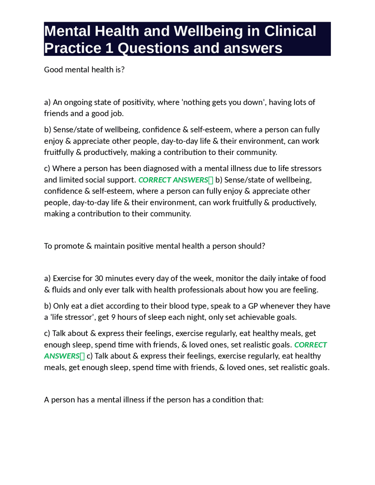 Understanding Mental Health Stigma and Nursing Practices | Exams Health ...