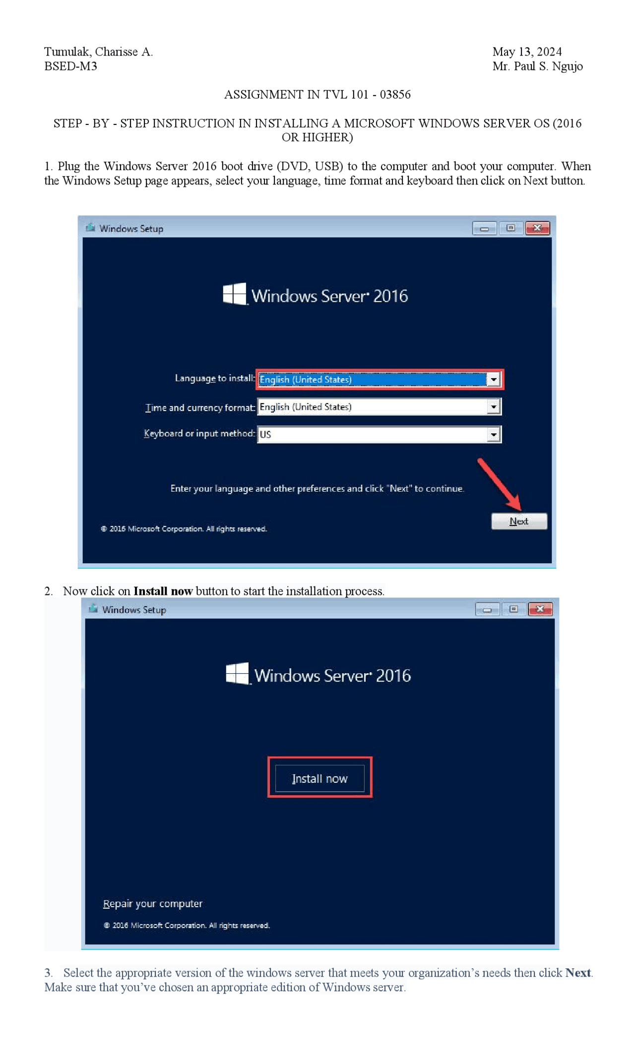 Step-by-Step Guide to Installing Microsoft Windows Server OS | Assignments Information and ...