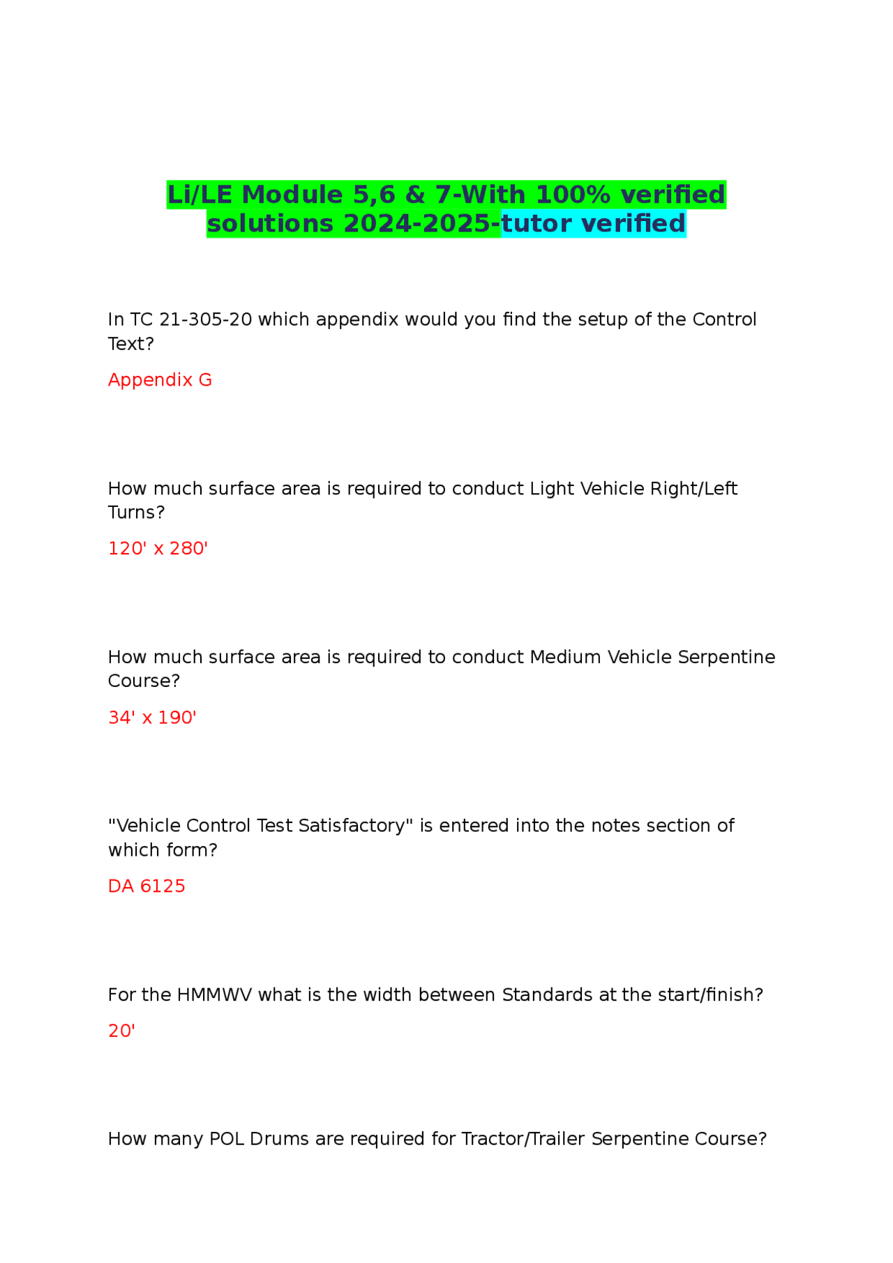 Li/LE Module 5,6 & 7-With 100% verified solutions 2024-2025-tutor ...