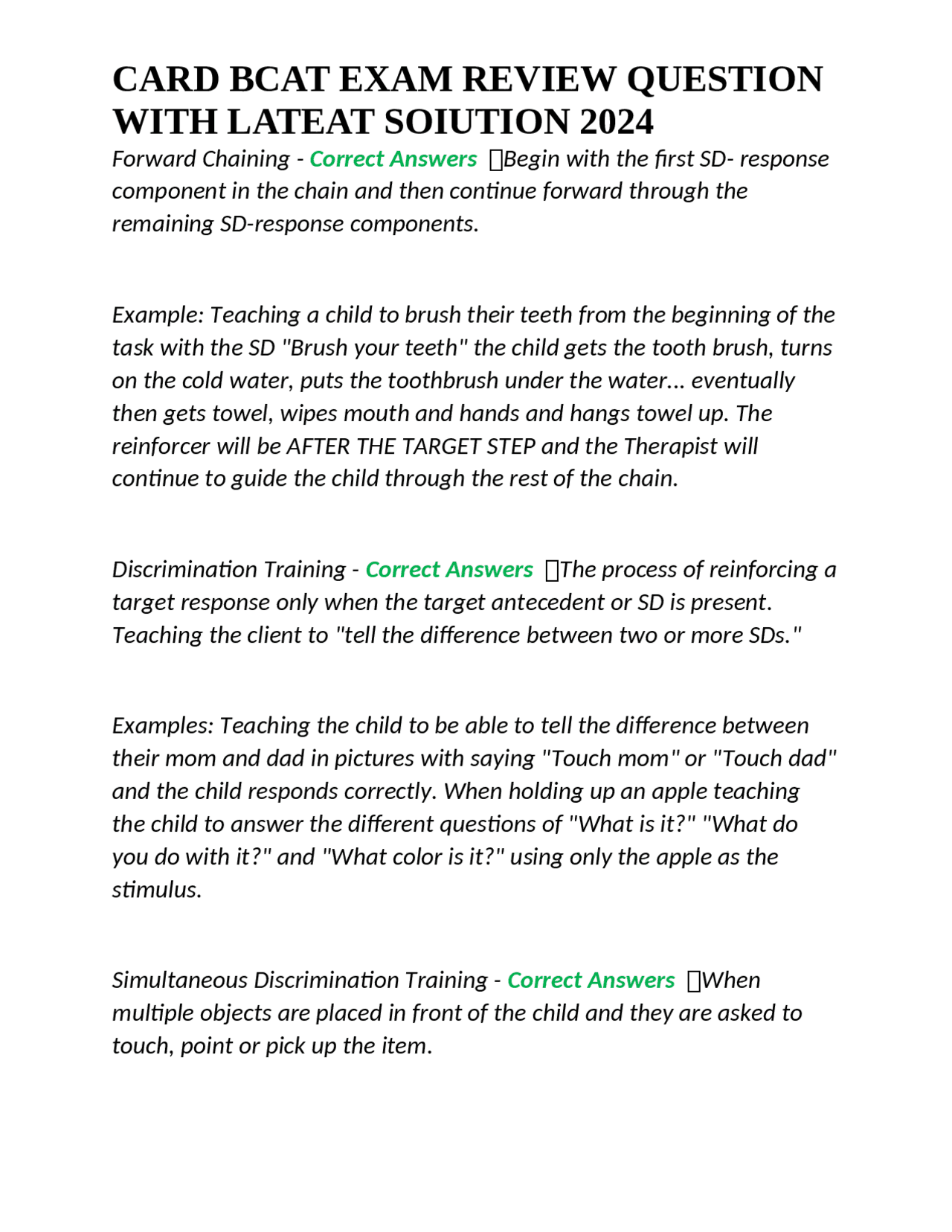 Behavior Analysis Techniques for Autism Spectrum Disorder (ASD) - BCAT ...