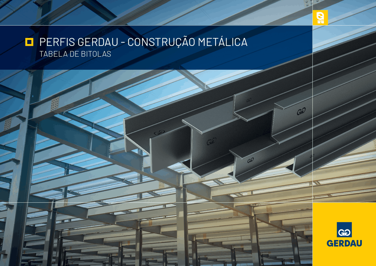 Perfis Gerdau - Tabela de Bitolas para Construção Metálica | Esquemas ...