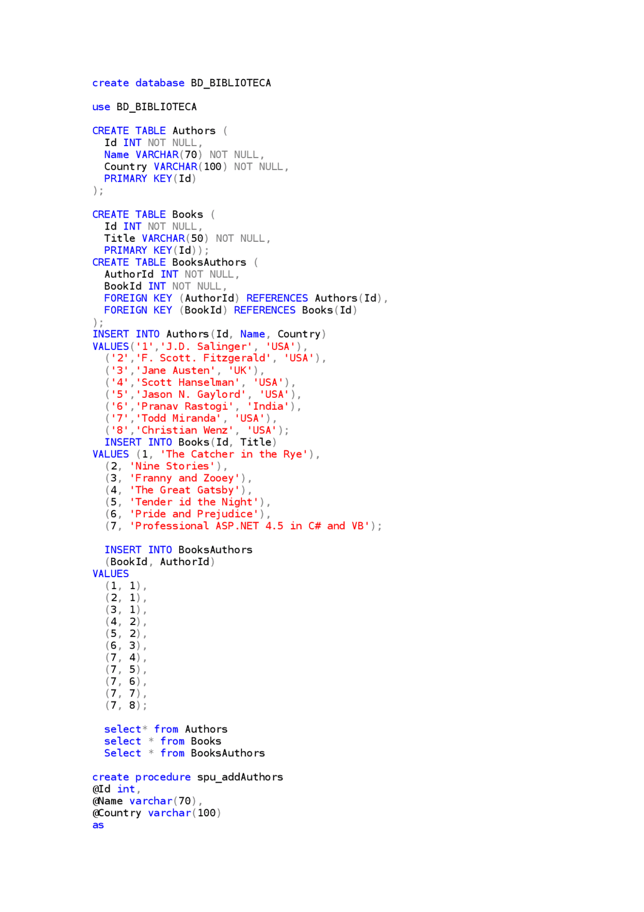 Gestión de una base de datos de biblioteca - Prof. Gomez | Ejercicios de Ingeniería del Software ...