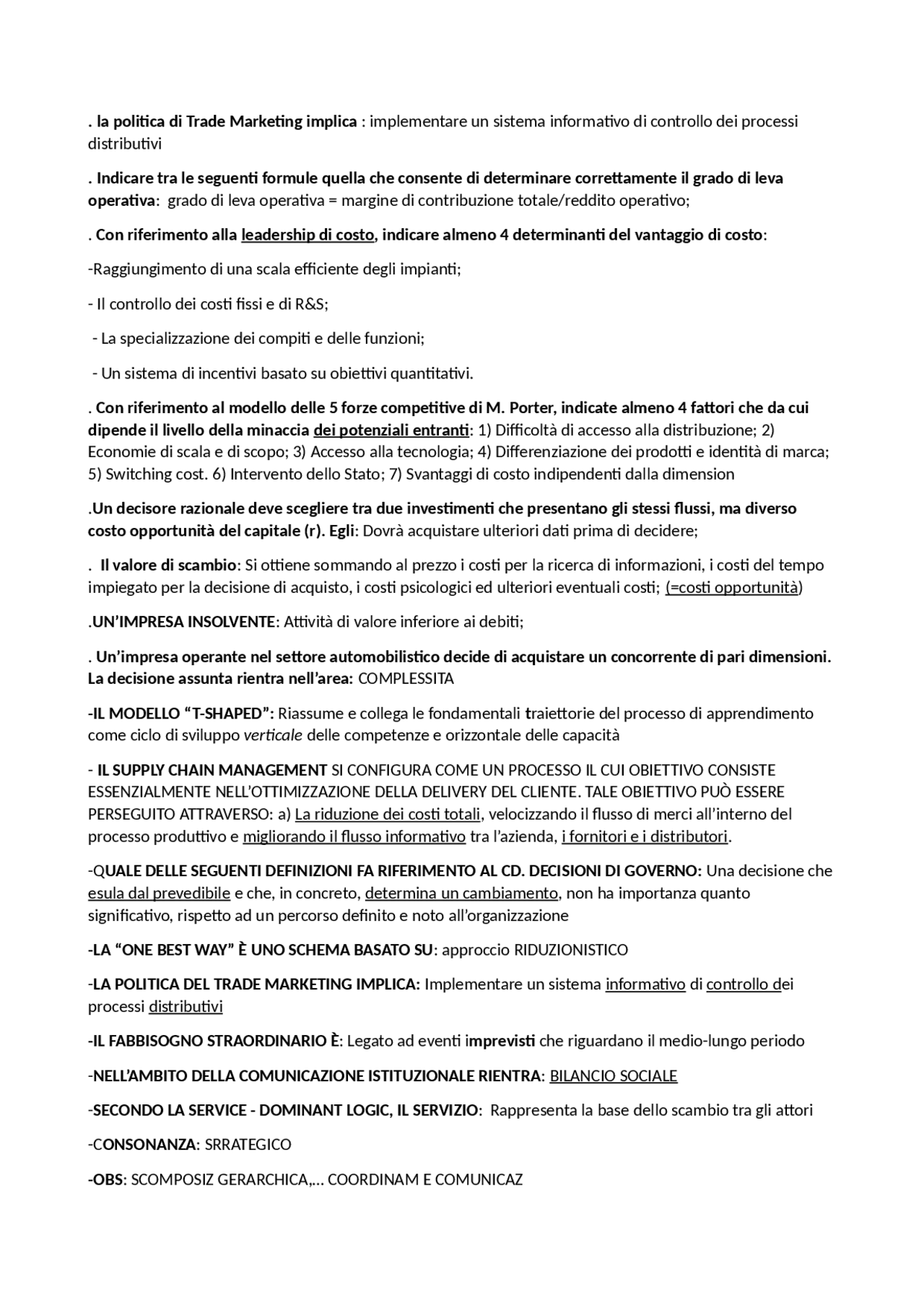 CROCETTE PIU DIFFICILI | Formulari di Management Pubblico | Docsity
