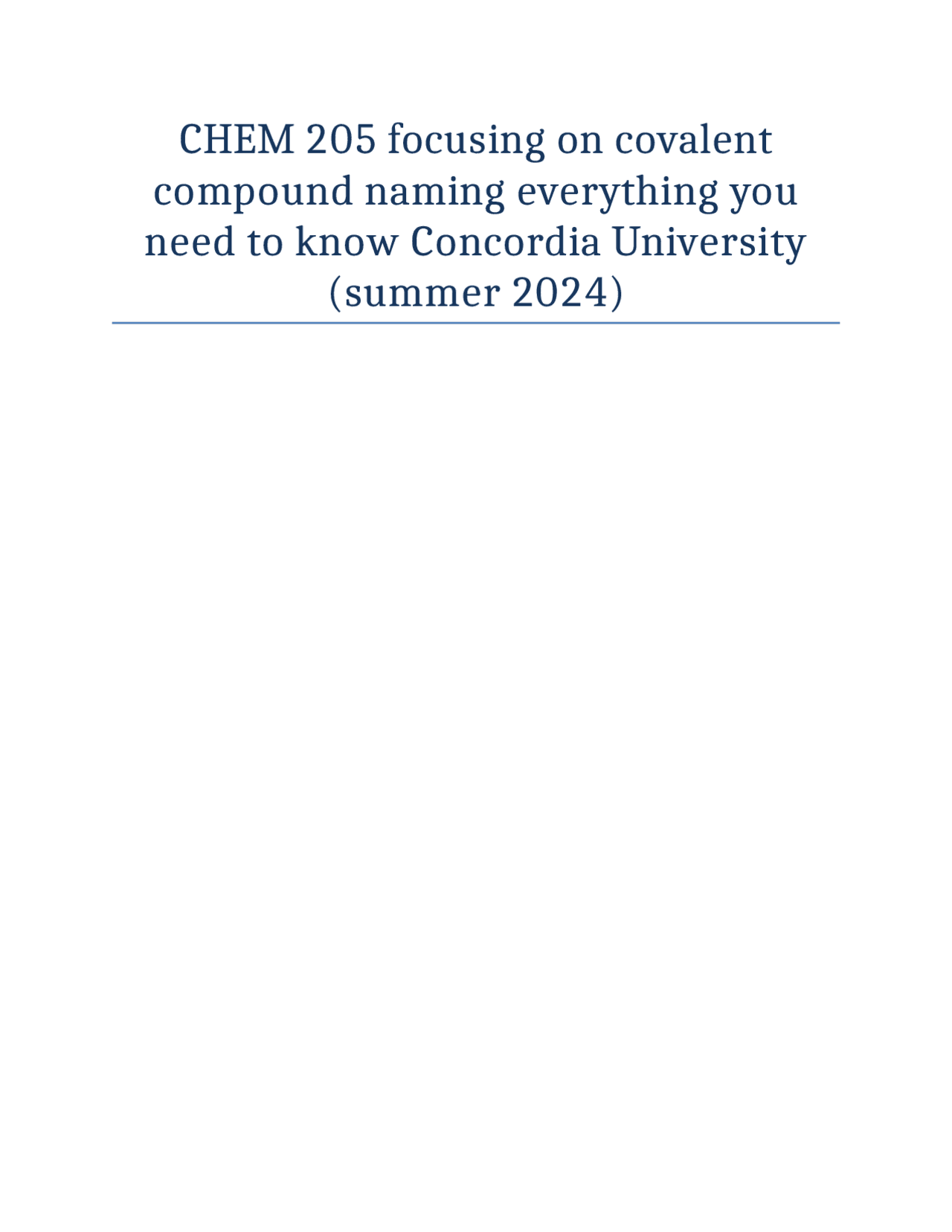 Covalent Compound Naming Everything You Need To Know Exams Chemistry