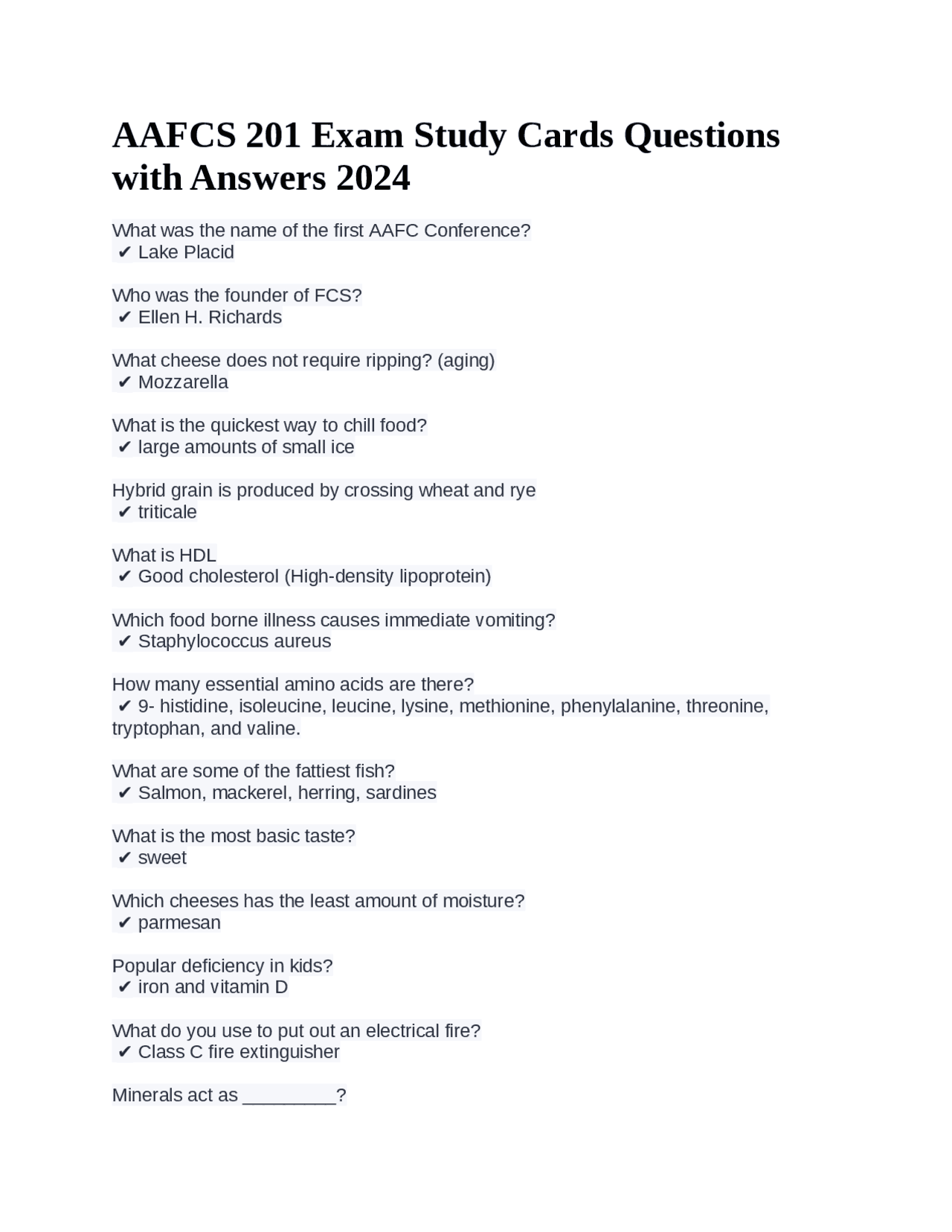 AAFCS 201 Exam Study Cards Questions with Answers 2024 | Exams Social ...