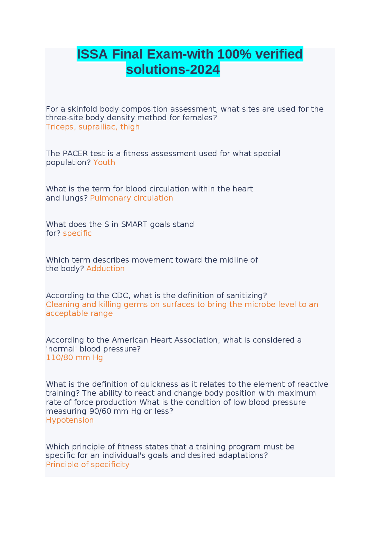 ISSA Final Exam-with 100 verified solutions-2024.docx | Exams Advanced ...