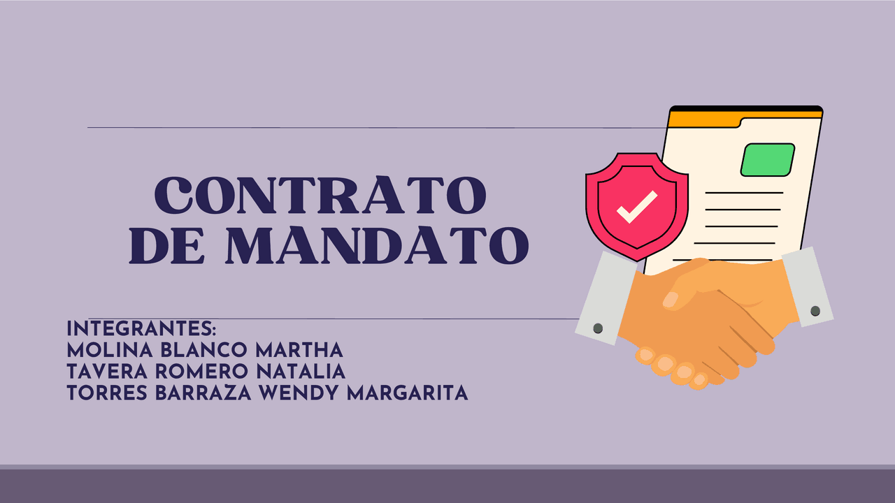 CONTRATO DE MANDATO en Derecho civil y comercial | Diapositivas de ...