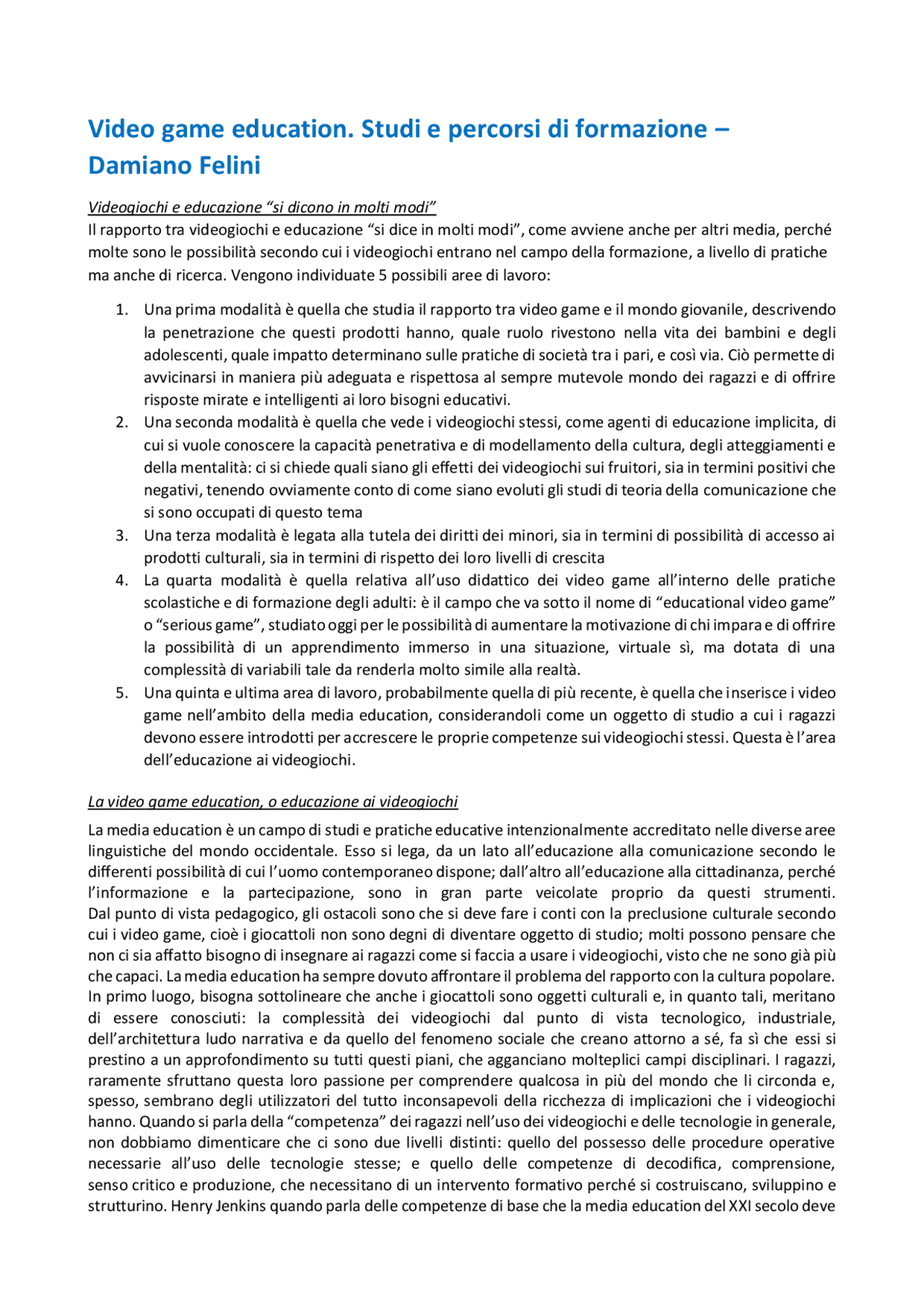 Un manifesto per la media education – David Buckingham | Schemi e mappe ...