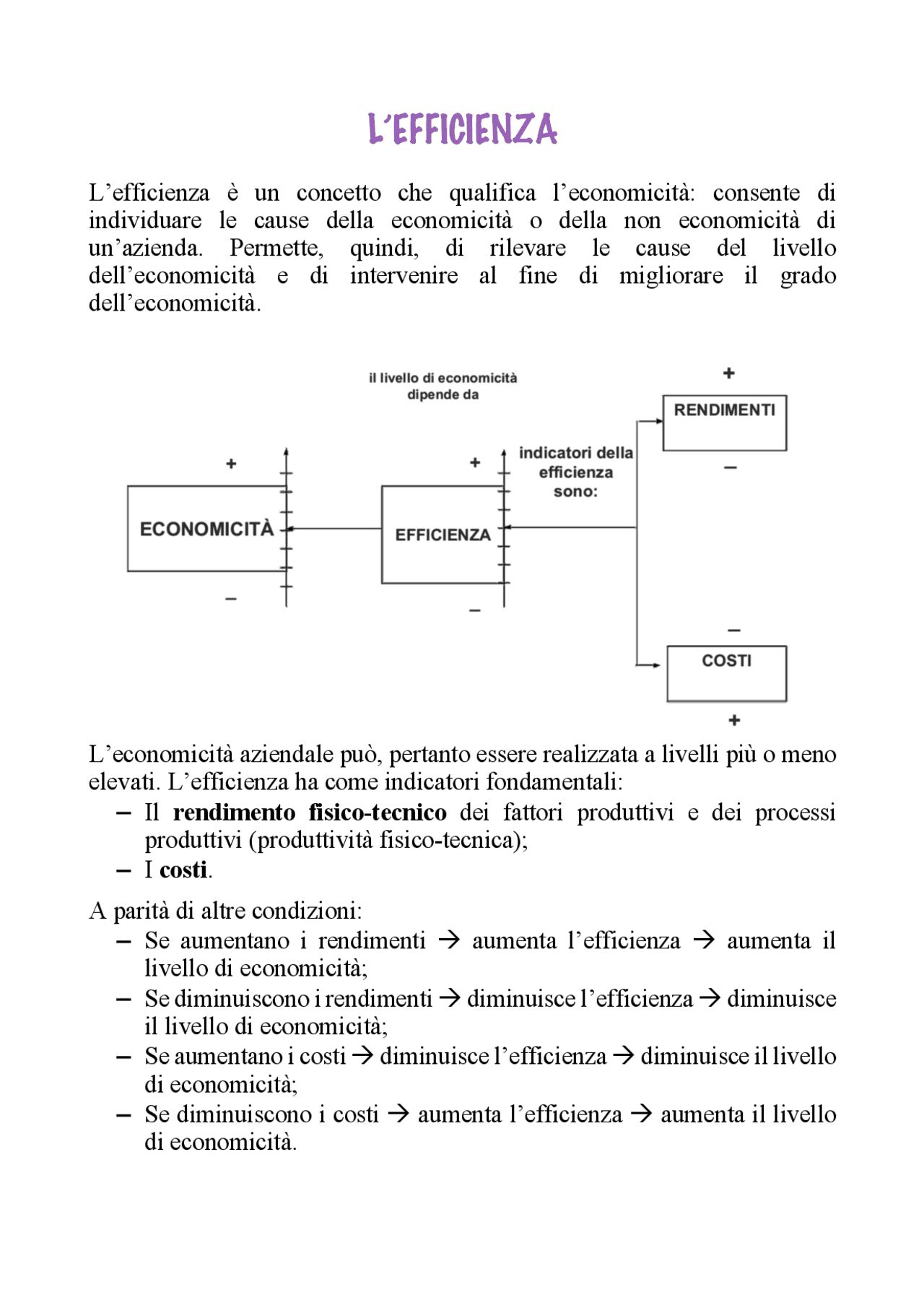 L'efficienza aziendale e il calcolo del Break Even Point - Prof ...