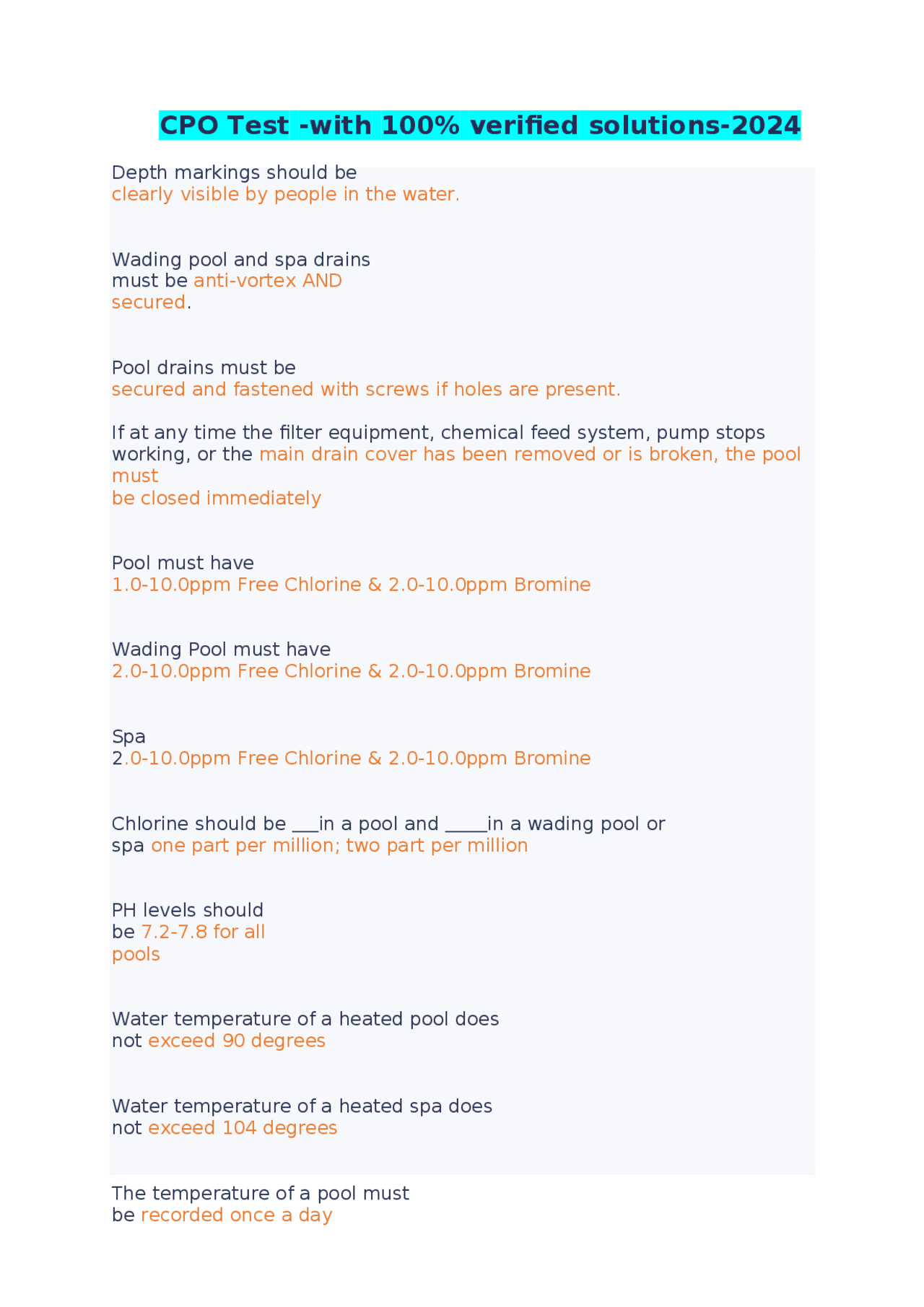 CPO Test -with 100% verified solutions-2024.docx | Exams Advanced ...