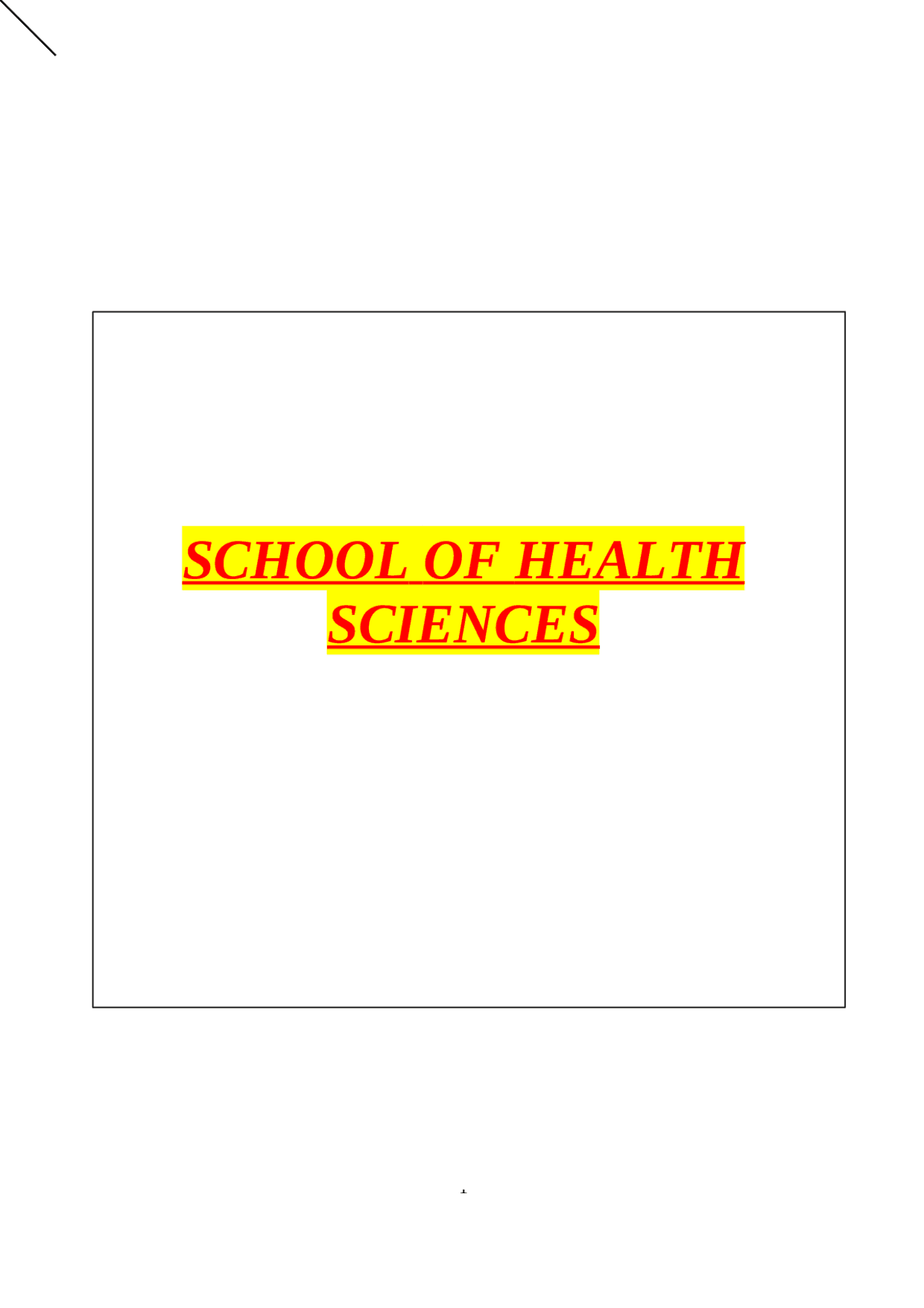 SCHOOL OF HEALTH SCIENCES | Study Guides, Projects, Research Nursing ...