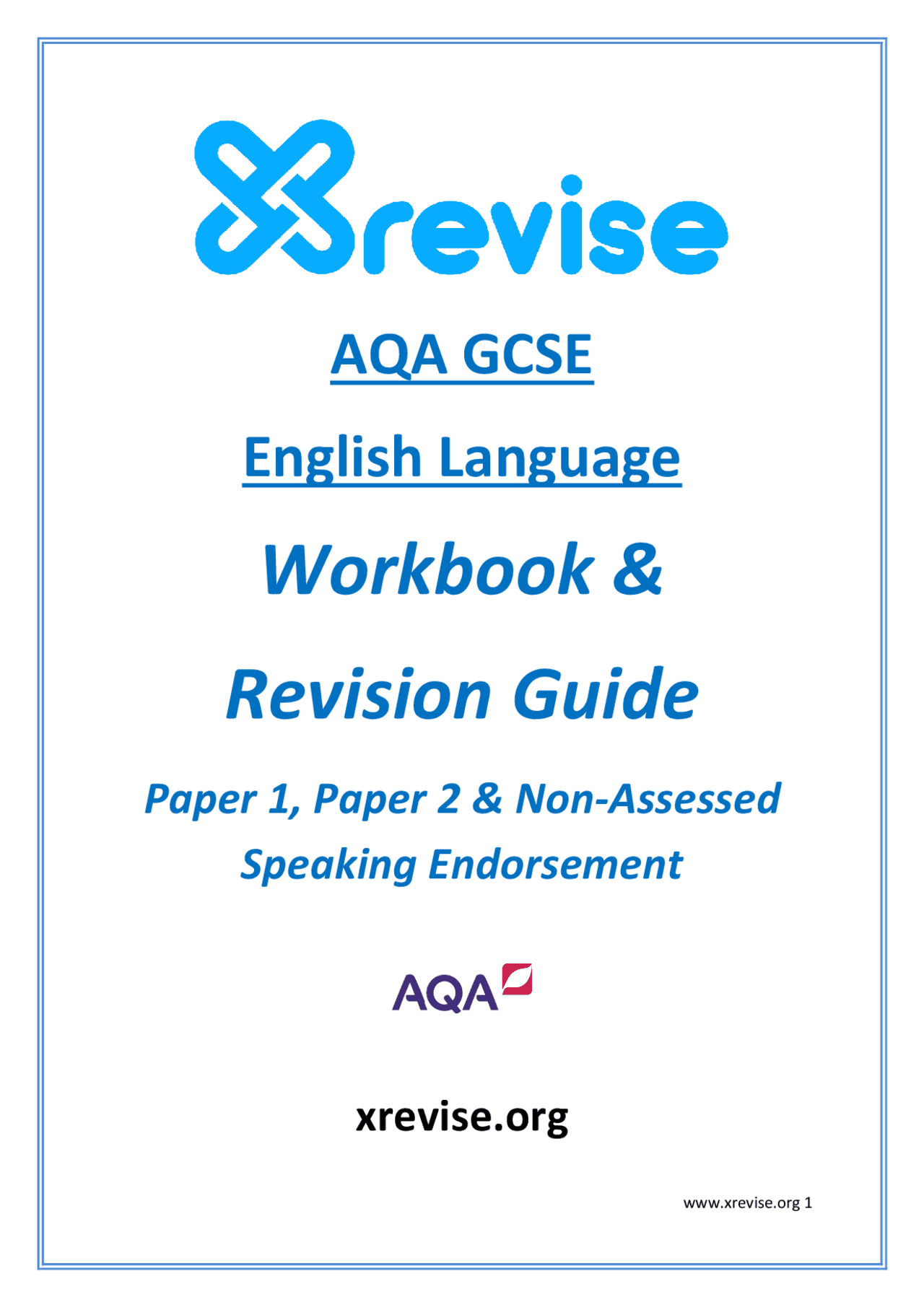 AQA GCSE English Language Workbook & Revision Guide | Resúmenes de ...