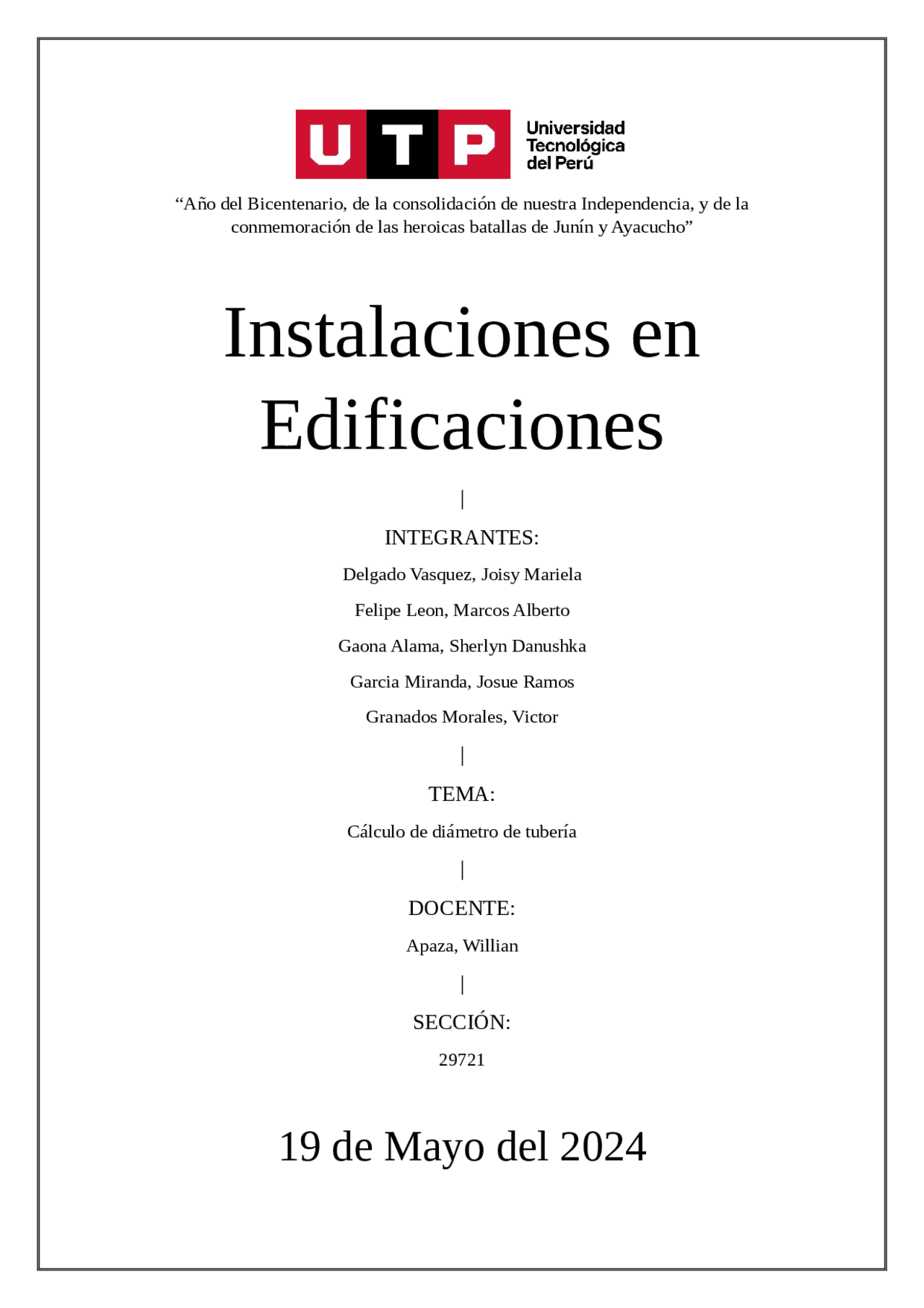 Instalaciones de tuberías sanitarias en edificaciones - Prof. Willian | Guías, Proyectos ...