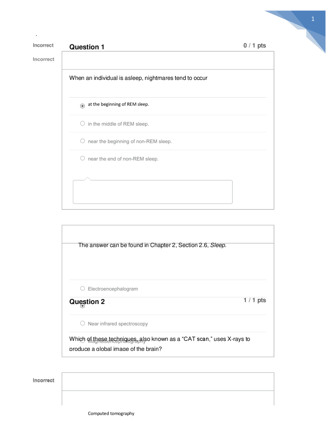 PSY 101 WEEK 2 QUESTIONS WITH CORRECT ANSWERS | Exams Nursing | Docsity