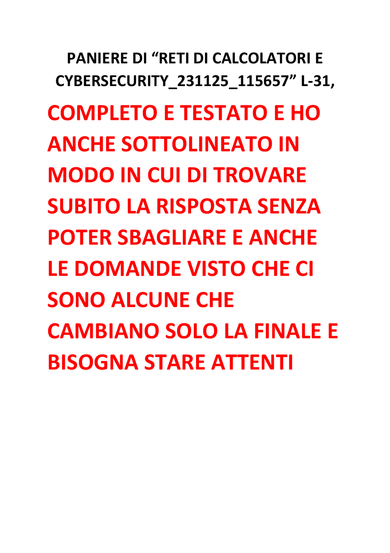 Paniere di Sicurezza delle reti e Cyber Security completo | Panieri di Sicurezza delle reti ...