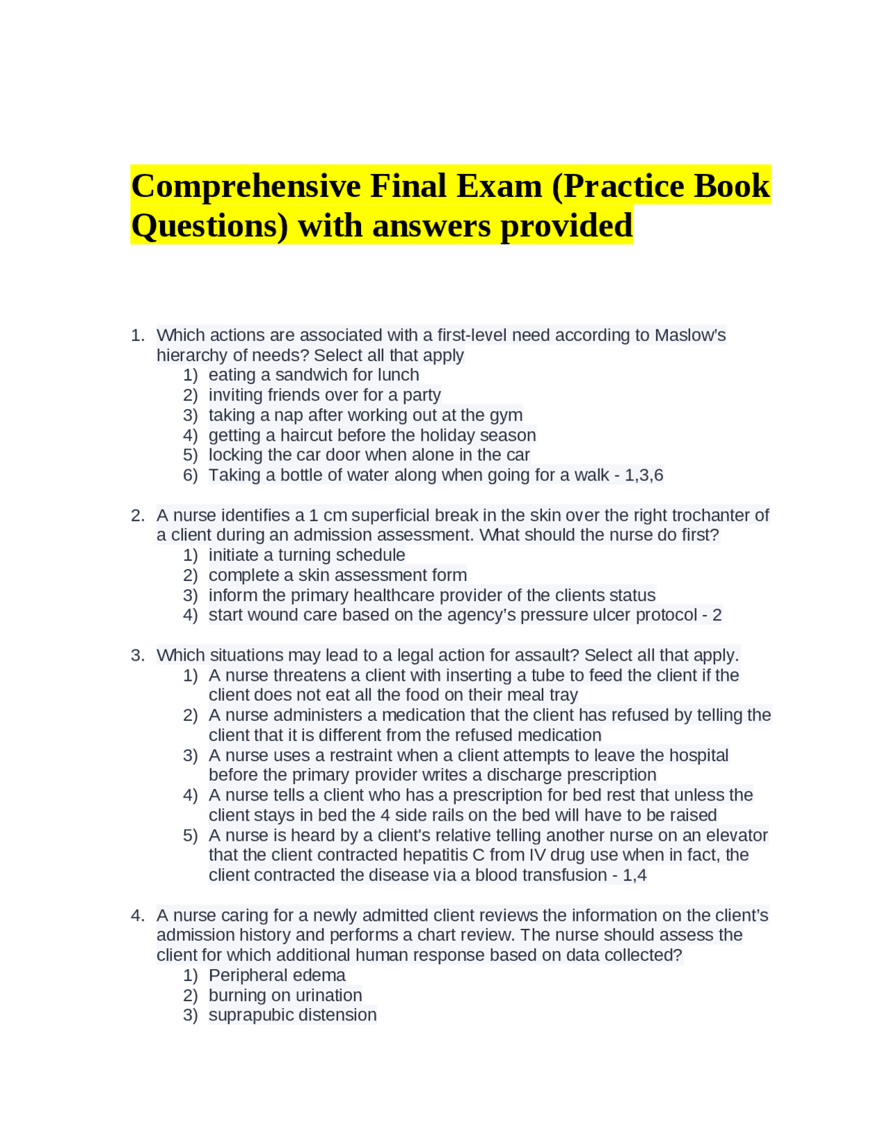 Ethical and Clinical Decision Making in Nursing | Exams Nursing | Docsity