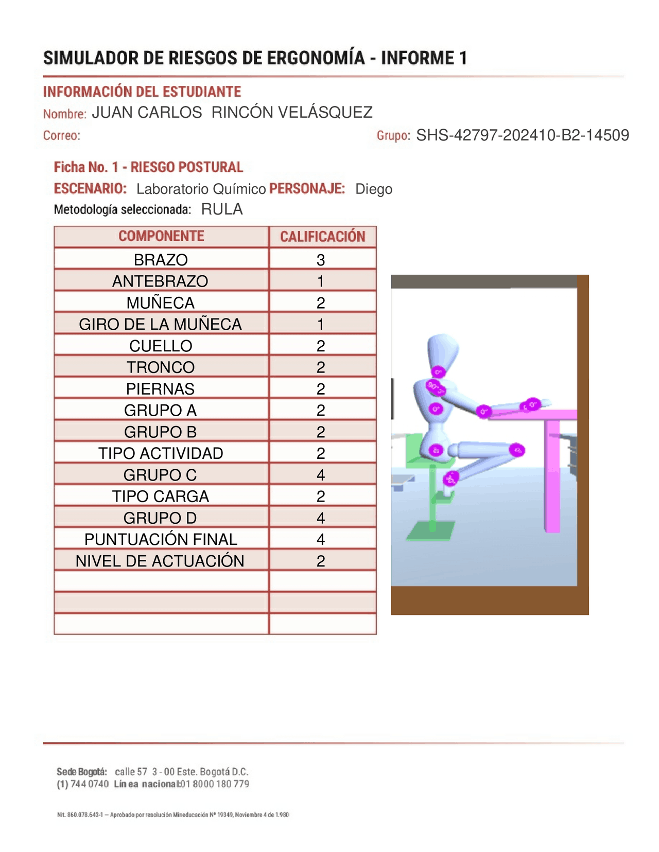 explica la relacion de la ergonomia mediante reba | Guías, Proyectos ...