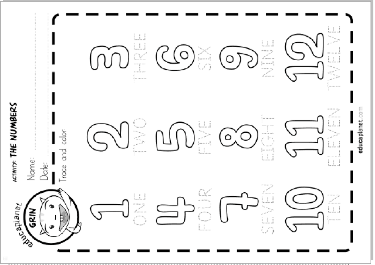 colores, en ingles para colorear y numeros para colorear | Resúmenes de ...