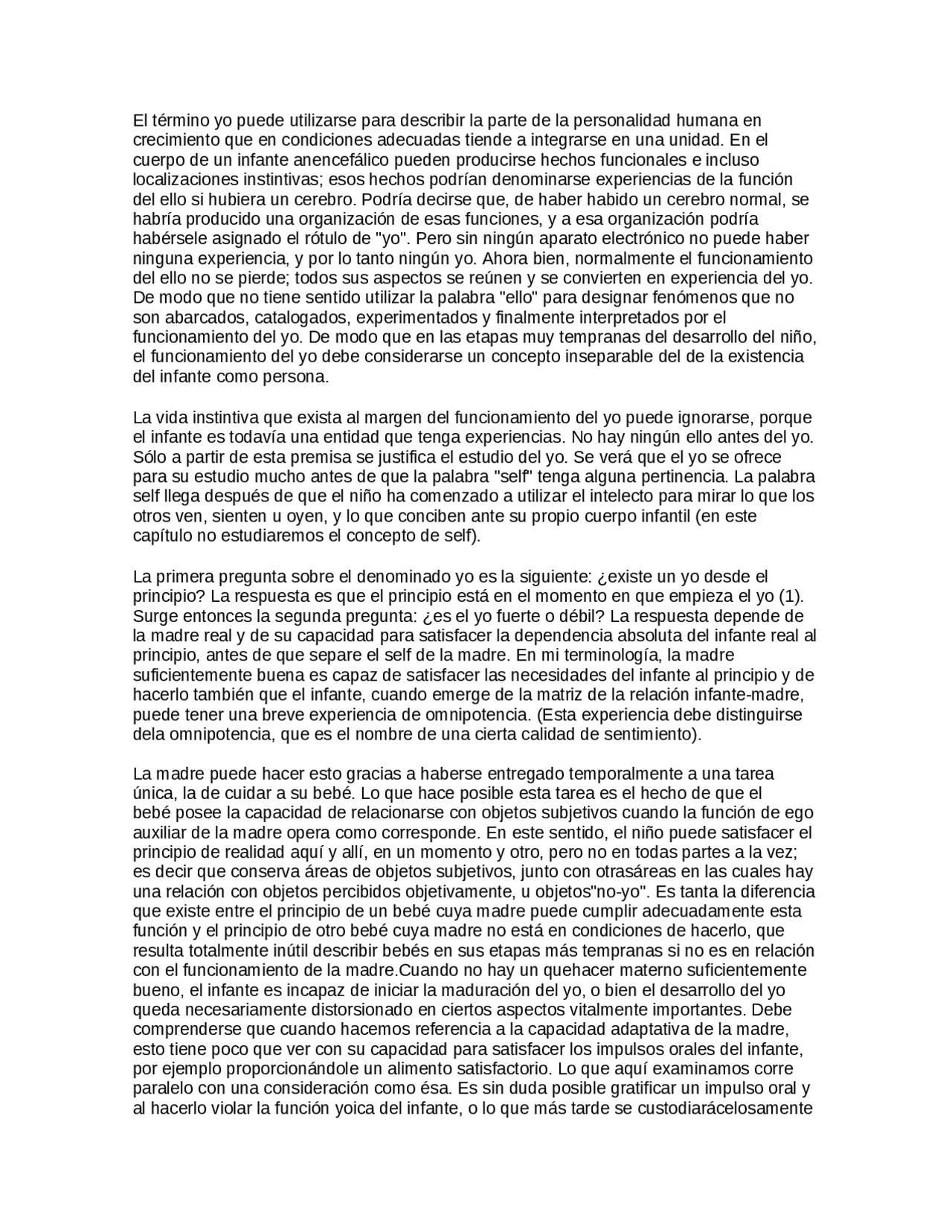 El desarrollo del yo en las etapas tempranas de la vida | Esquemas y ...