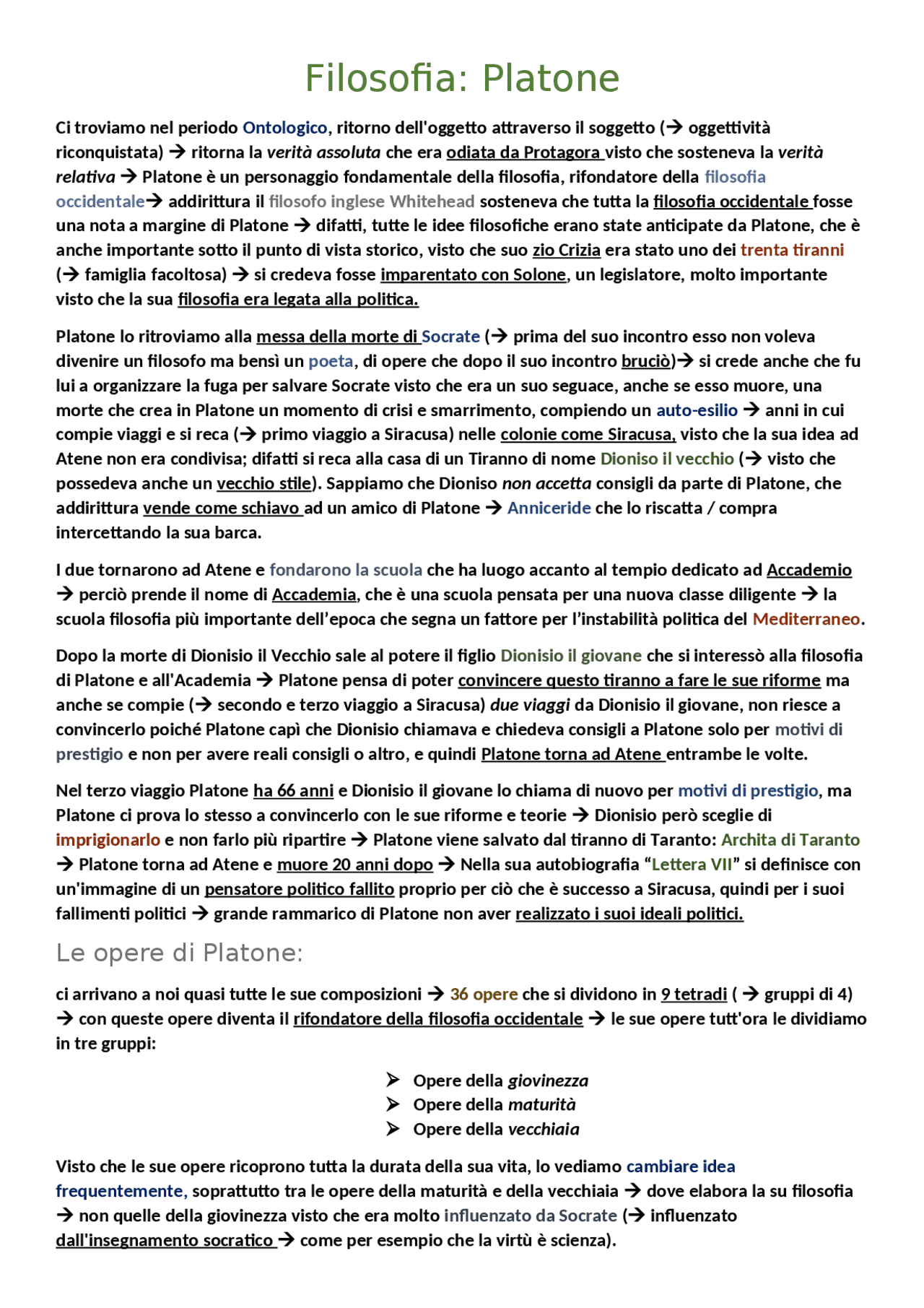 Platone: La filosofia e la vita del fondatore della filosofia ...