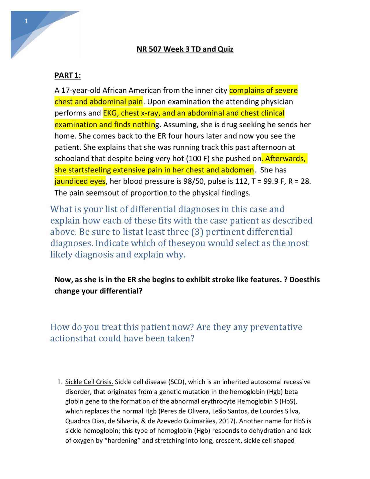 Sickle Cell Disease: Causes, Forms, Clinical Manifestations, and ...