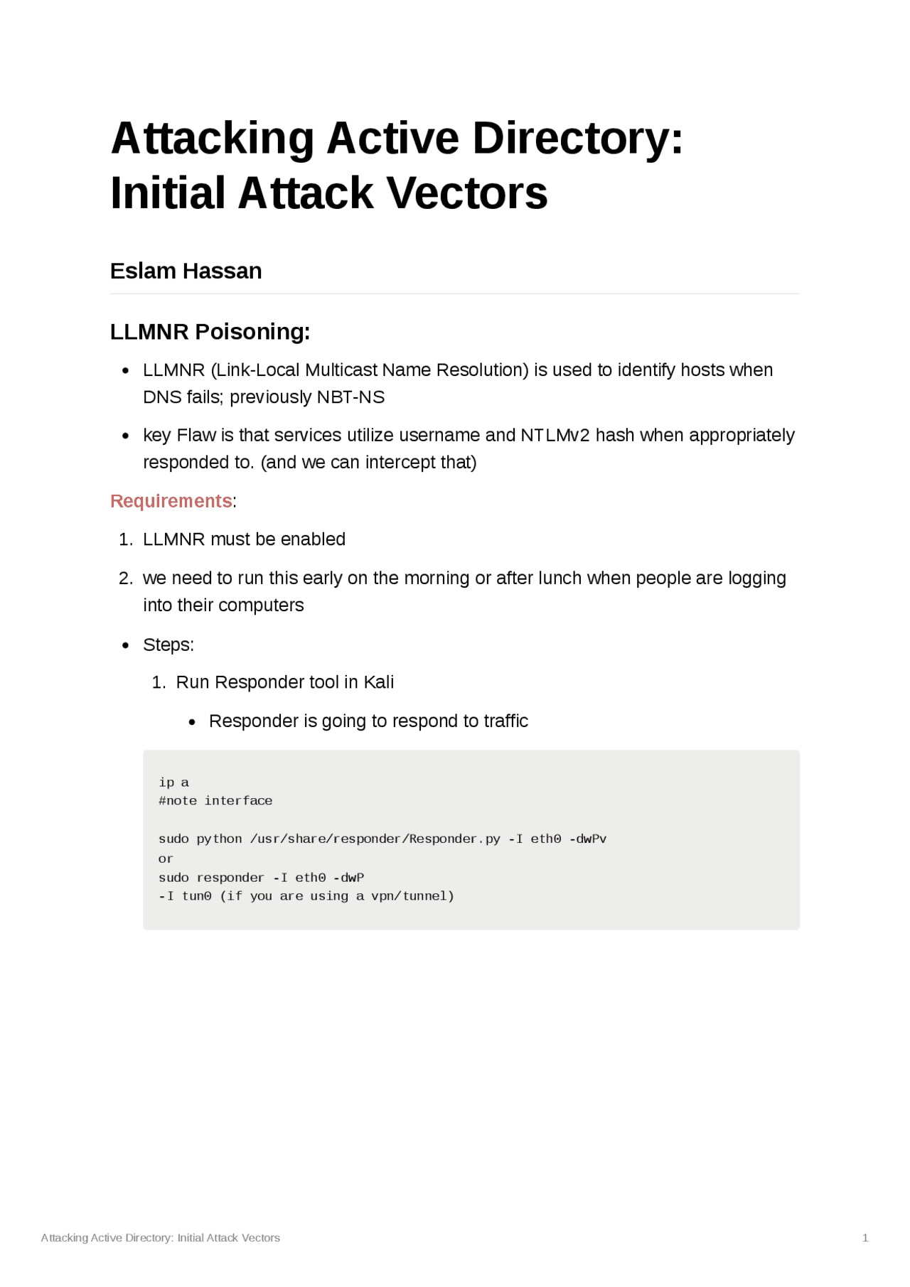 Active Directory Security | Essays (high school) Computer science | Docsity