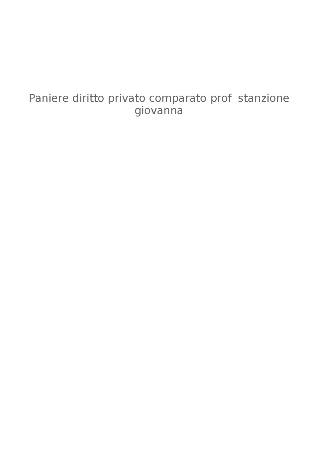 Paniere risposte chiuse Diritto privato comparato prof.Stanzione 2023/2024 | Panieri di Diritto ...