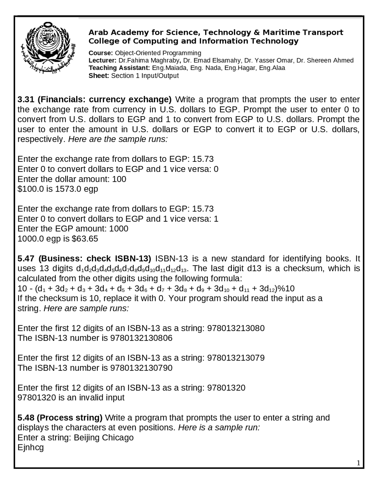 object oriented programming with java | Quizzes Object Oriented ...