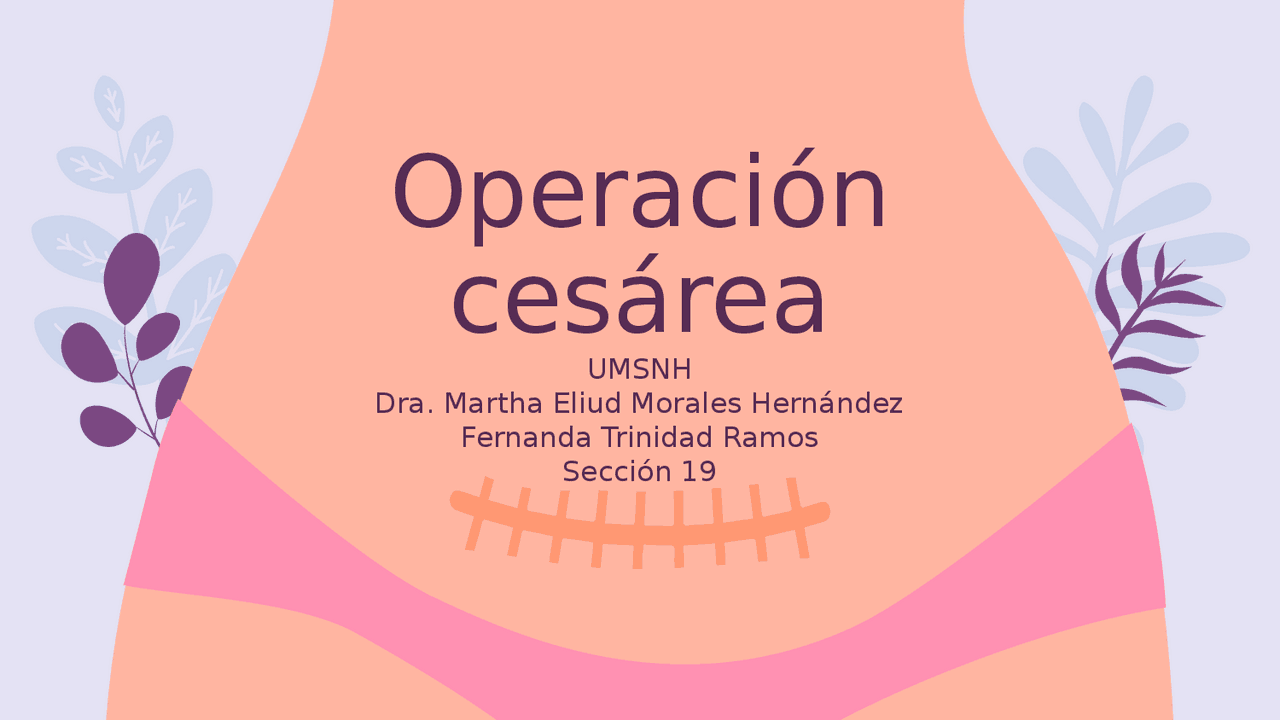 Operación cesárea: Técnica y consideraciones | Diapositivas de ...