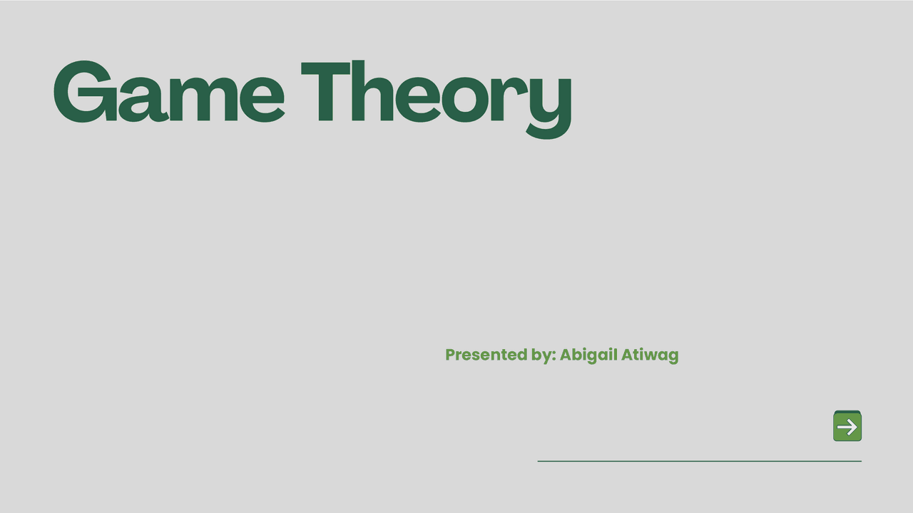 Introduction to Game Theory | Slides Economics | Docsity