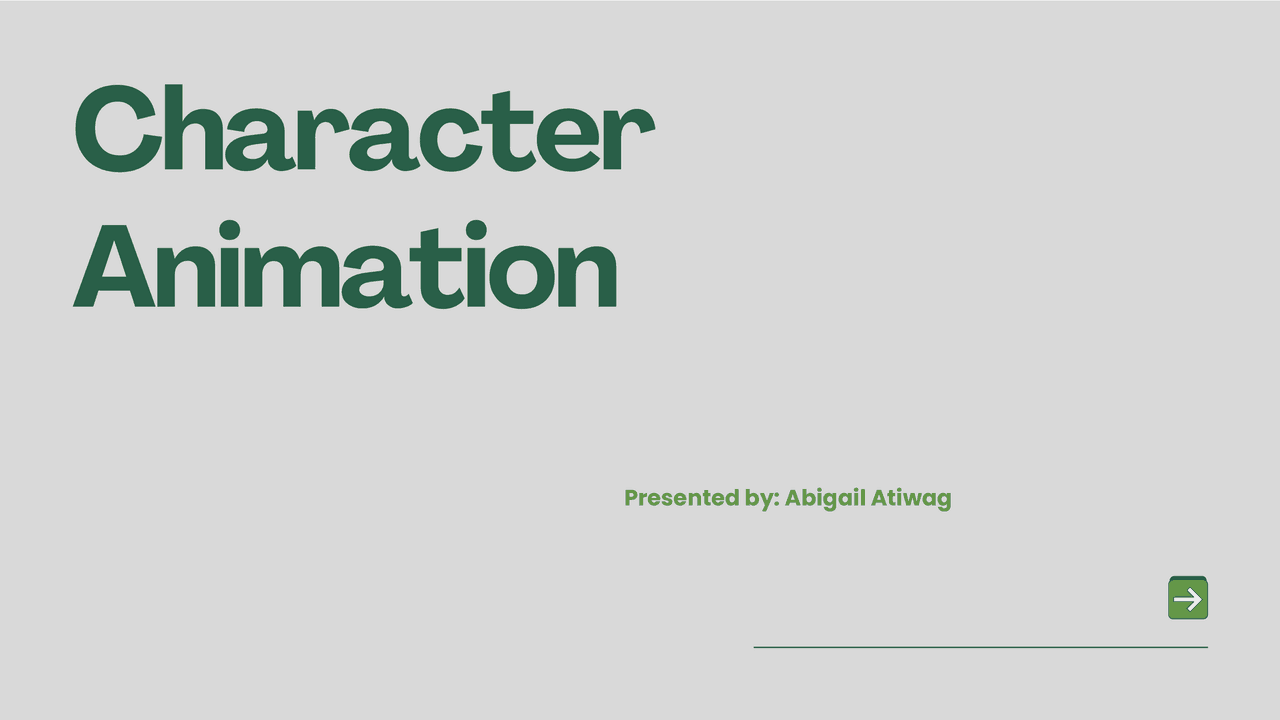 Principles of Character Design and Animation | Slides Technology | Docsity