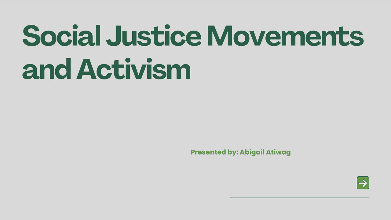 Social Justice Movements and Activism: Catalysts for Change | Slides ...