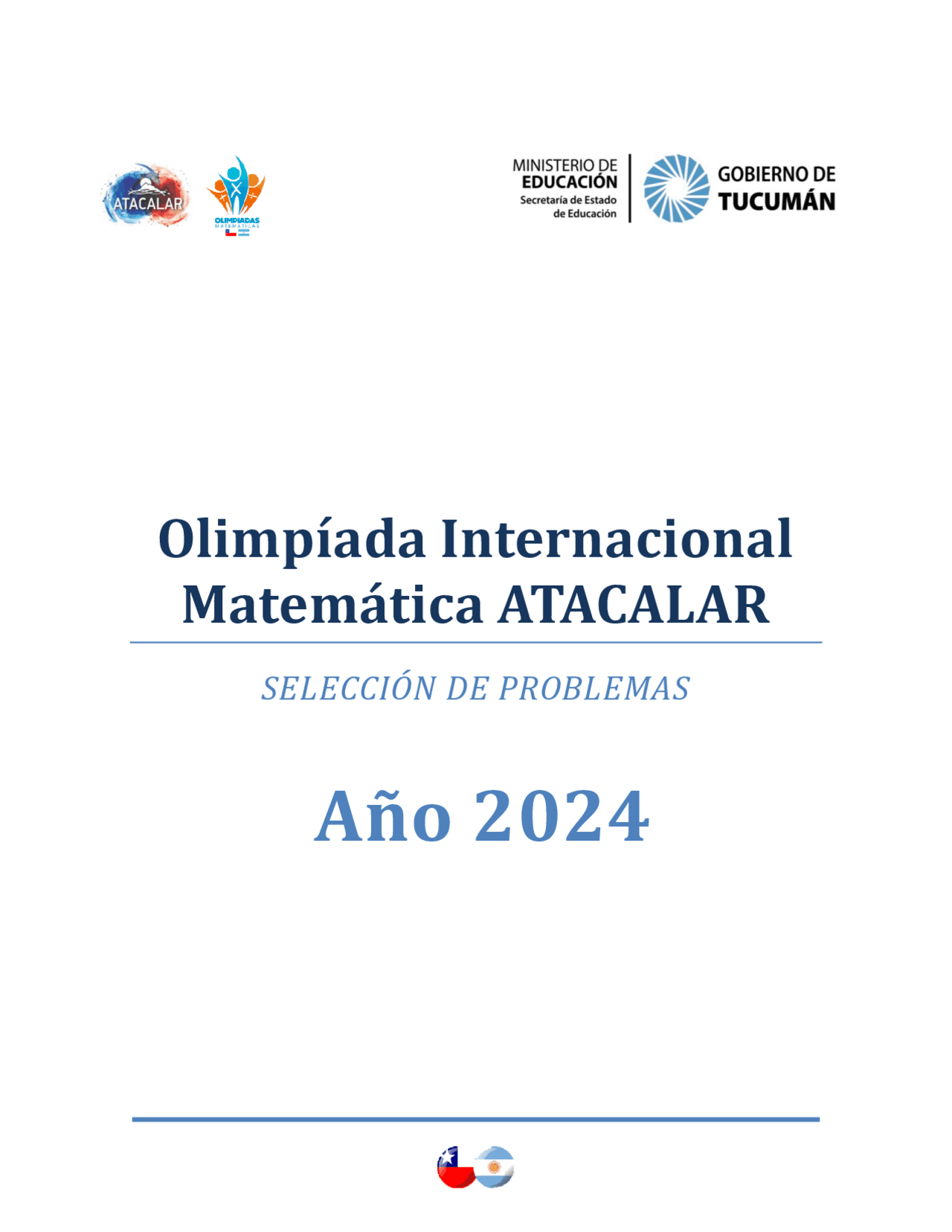 atacalar 2024 olimpiadas matematicas | Ejercicios de Matemáticas | Docsity
