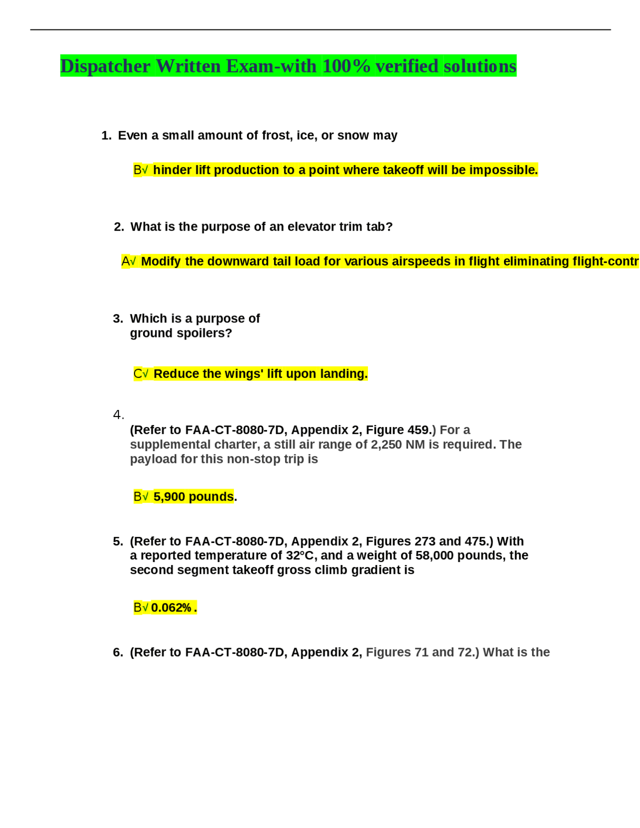 Dispatcher Written Exam-with 100 verified solutions.docx | Exams ...