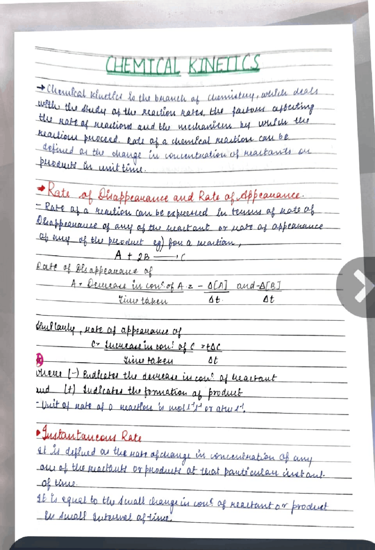 Notes of chemical kinetics some topics | Schemes and Mind Maps ...