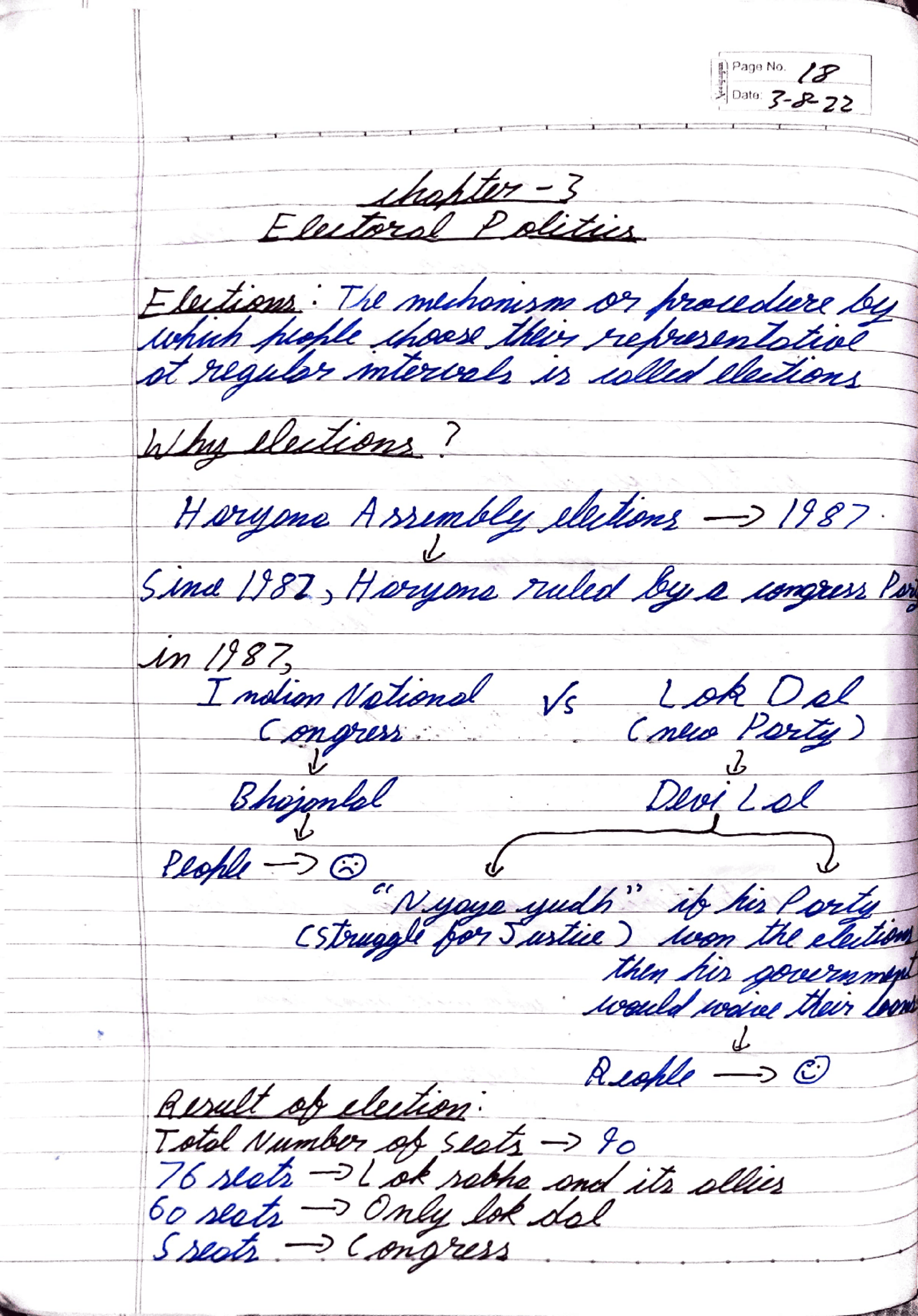 electoral politics class 9 NCERT notes polity | Study notes Political ...