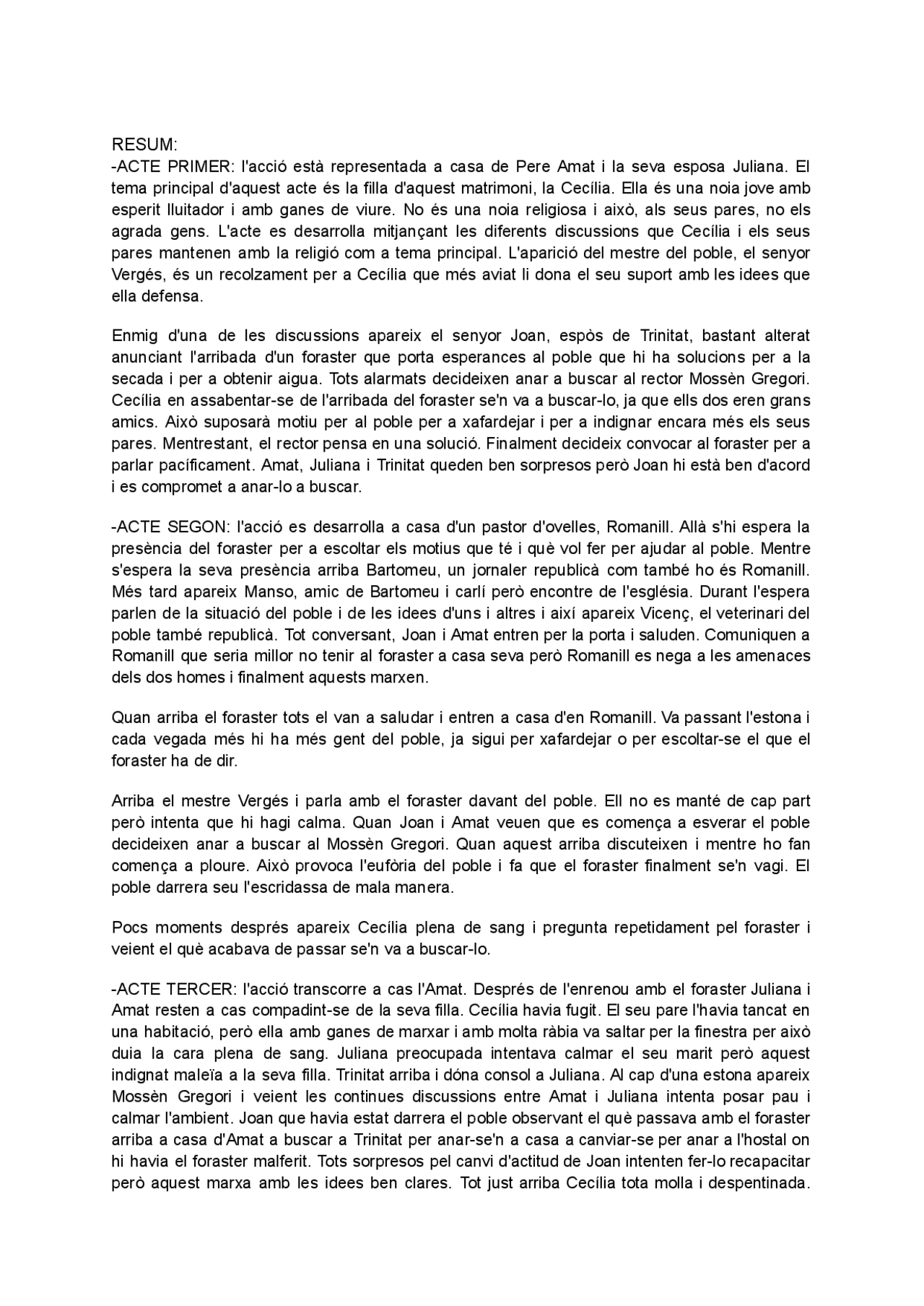 català 2n de batxillerat | Esquemas y mapas conceptuales de Catalán | Docsity