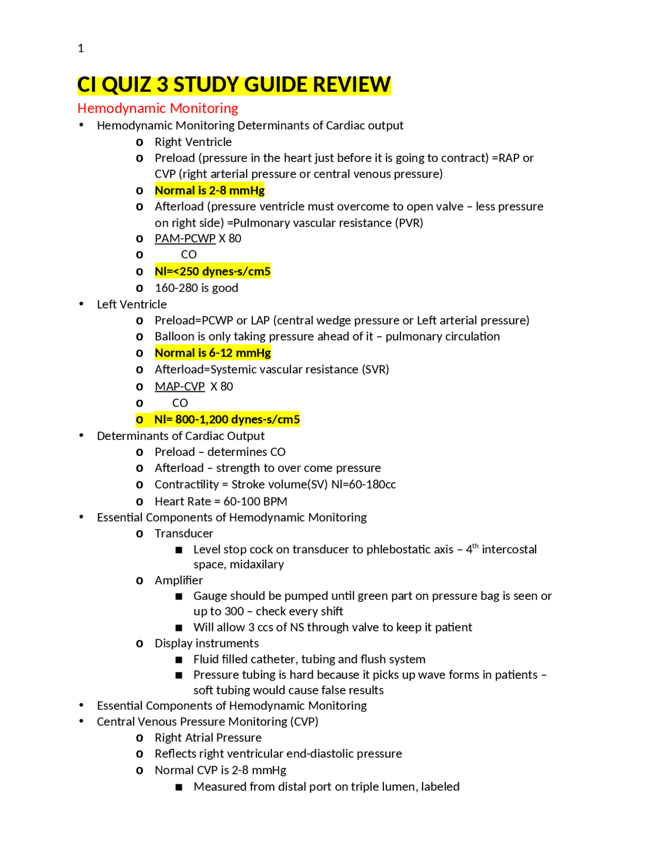 CI QUIZ 3 STUDY GUIDE REVIEW | Study Guides, Projects, Research ...