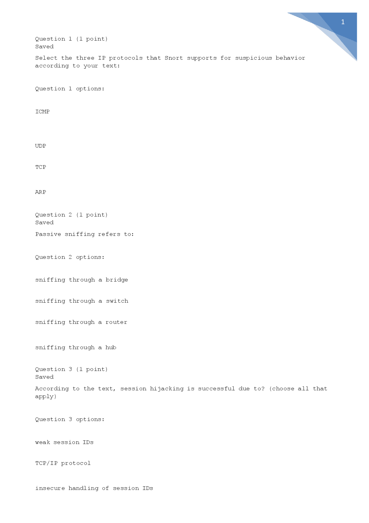 CMIT 321 FINAL EXAM WITH ANSWERS | Exams Nursing | Docsity