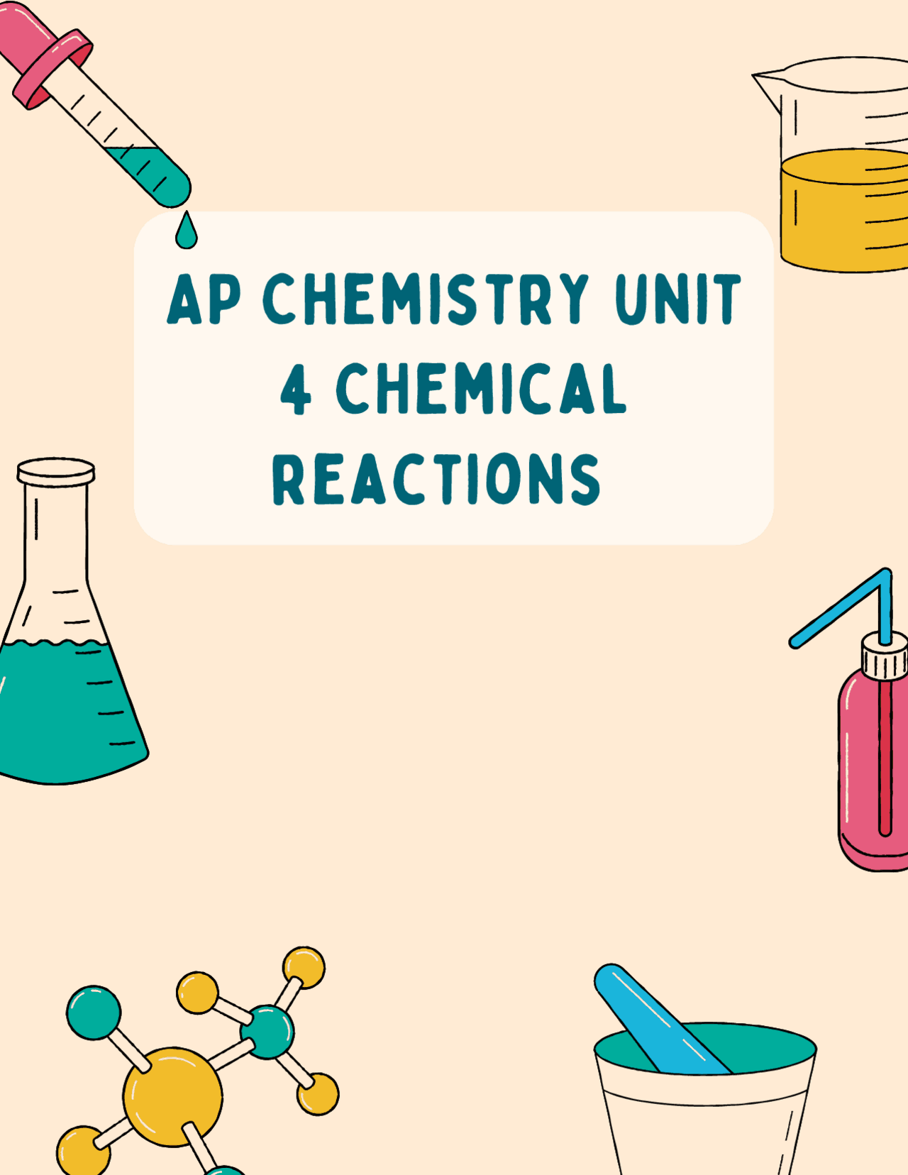 AP Chemistry Unit 4 Crash Course - Chemical Reactions. | Study Guides ...