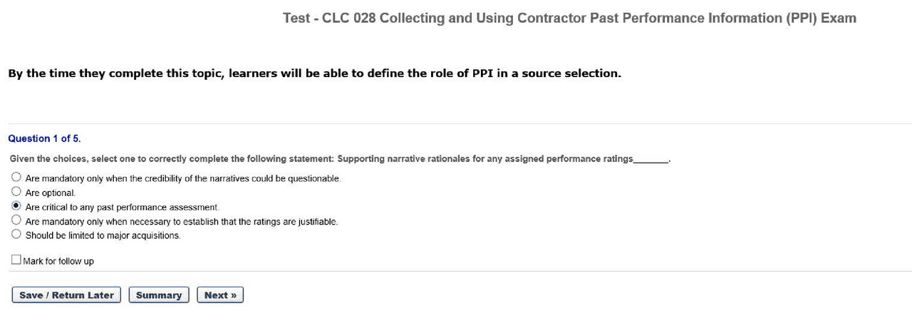 CLC 028 final exam - correct answers | Exams Business Strategy | Docsity