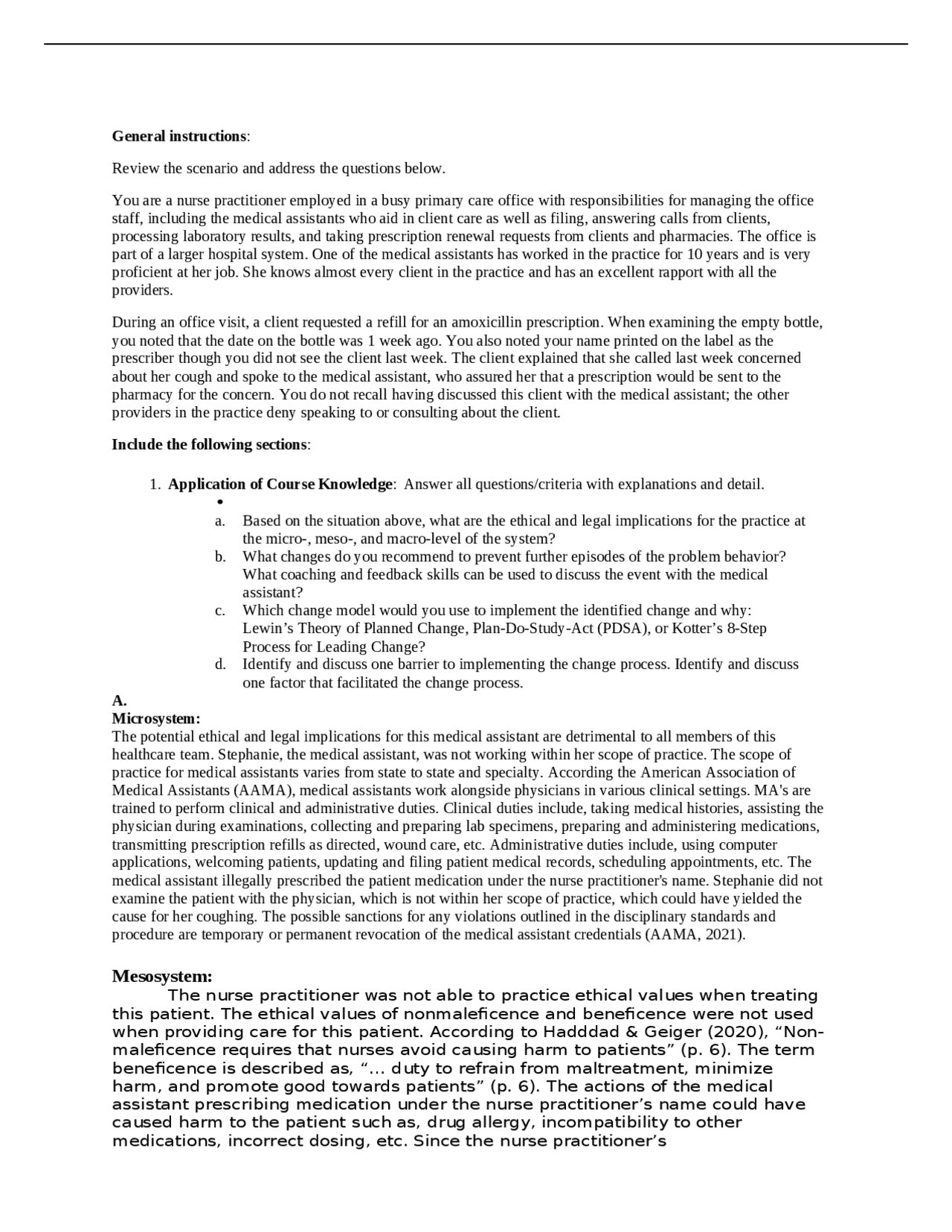 NR 582 Week 5 discussion board Chamberlain | Assignments Nursing | Docsity