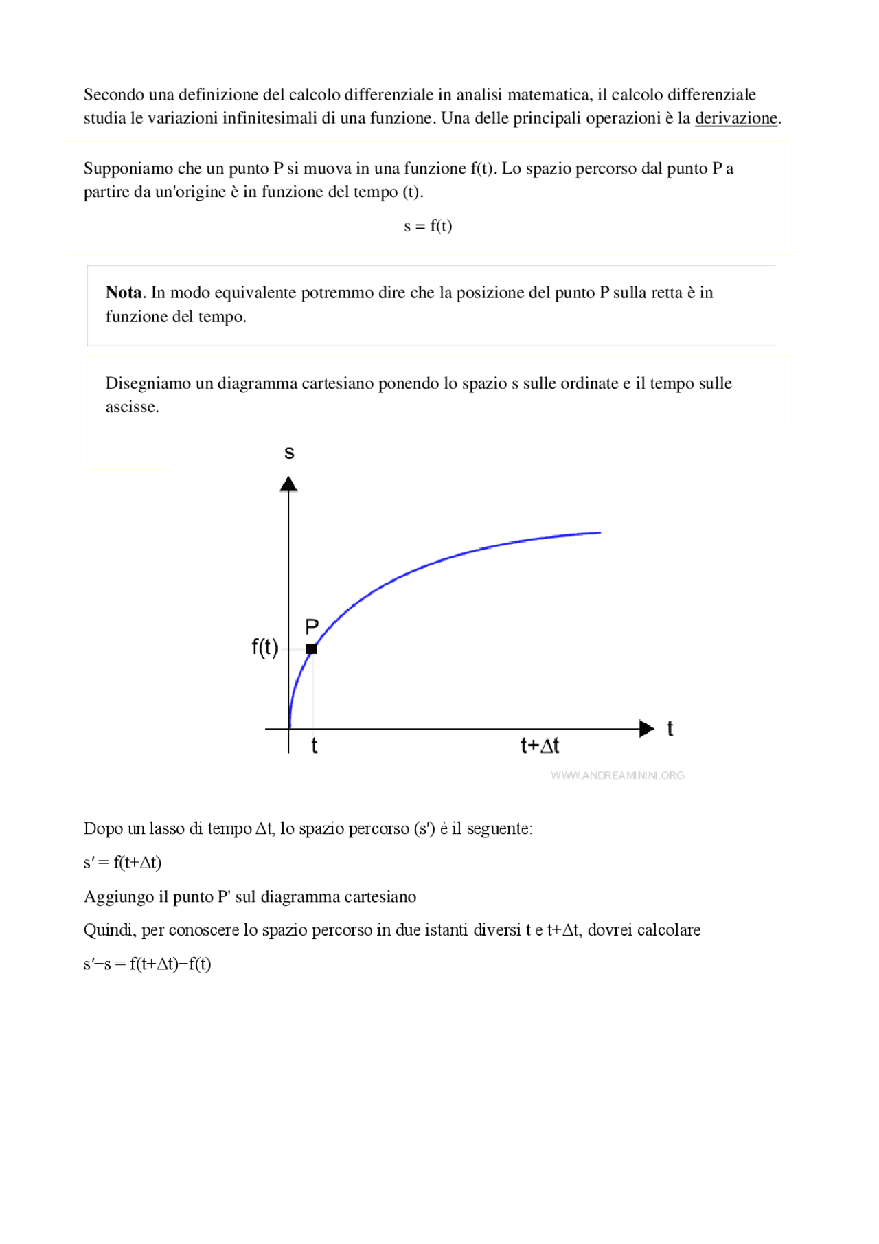 Il calcolo differenziale | Schemi e mappe concettuali di Matematica ...