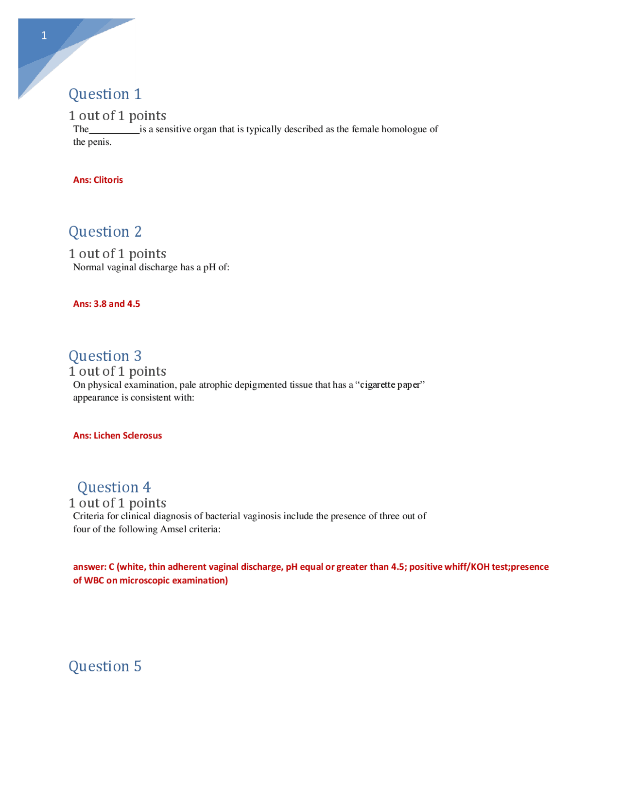 NRNP 6552 Midterm exam questions With Answers | Exams Nursing | Docsity