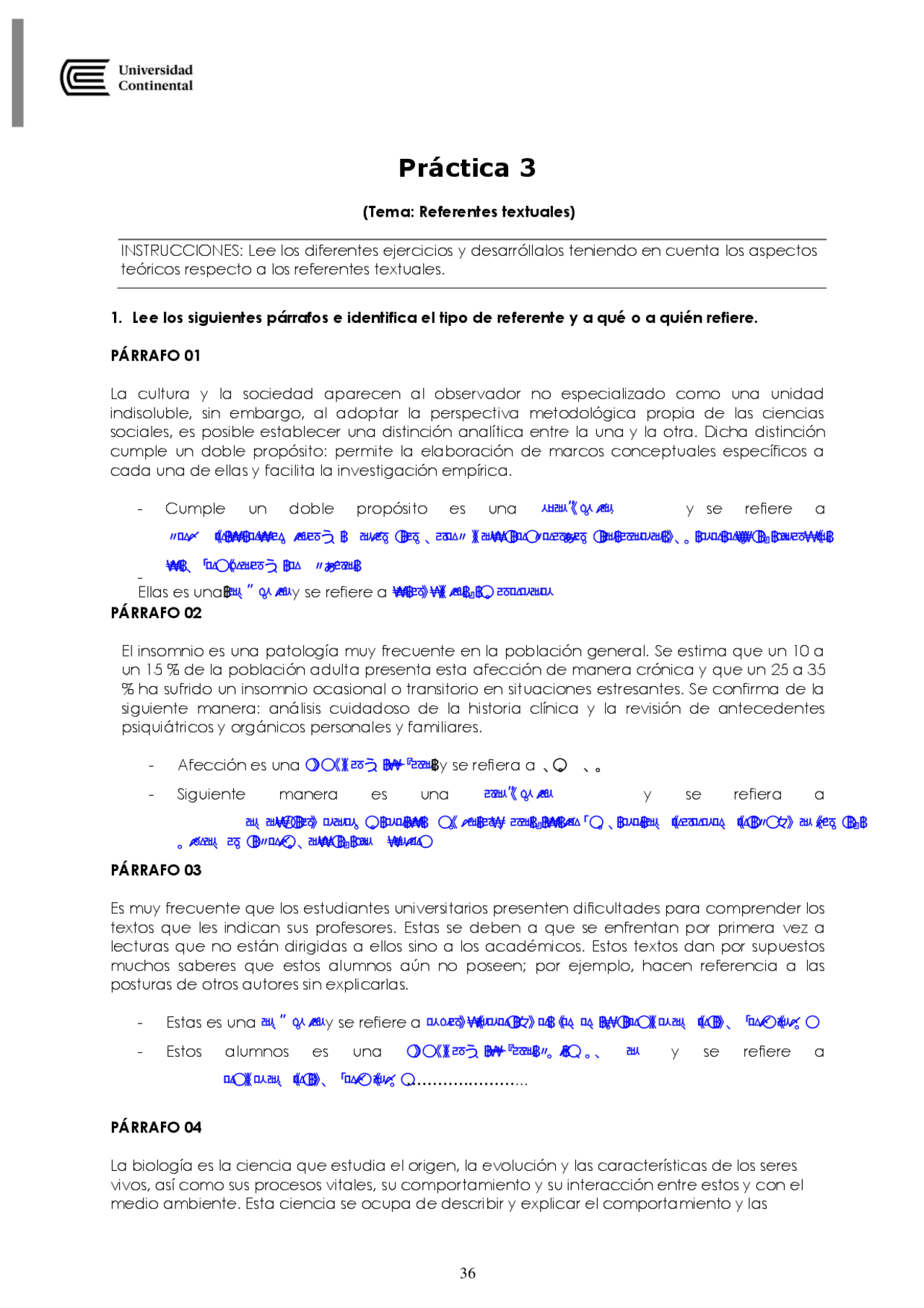 practica de lectura elaborado por grupos | Ejercicios de Comunicación ...