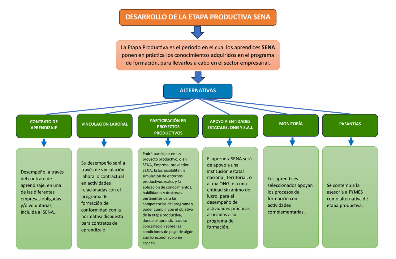ETAPA PRODUCTIVA SENA | Esquemas y mapas conceptuales de Administración de Empresas | Docsity