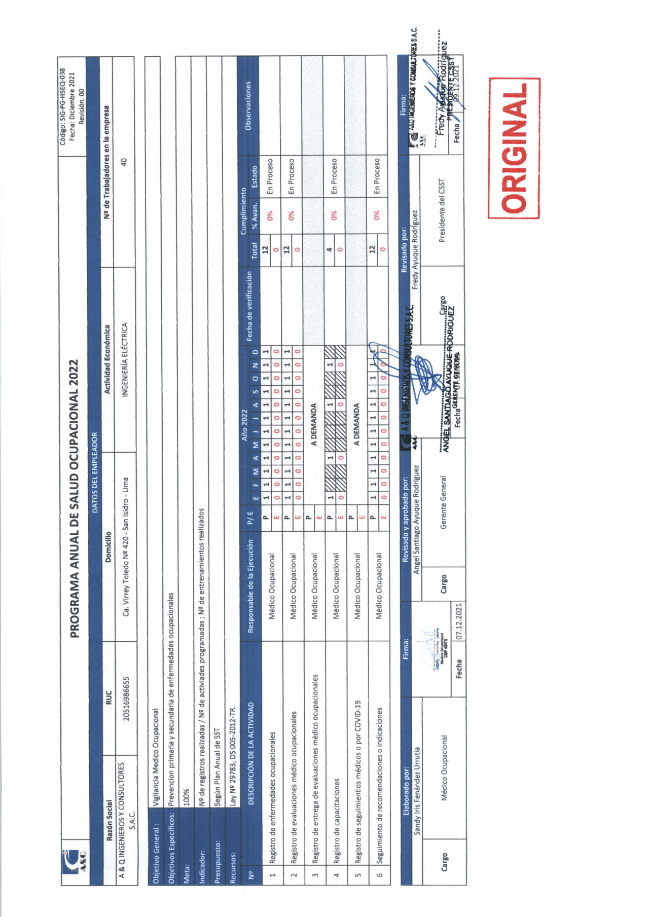 PROGRAMA DE SALUD OCUPACIONAL | Esquemas y mapas conceptuales de Ciencias Aplicadas a la ...