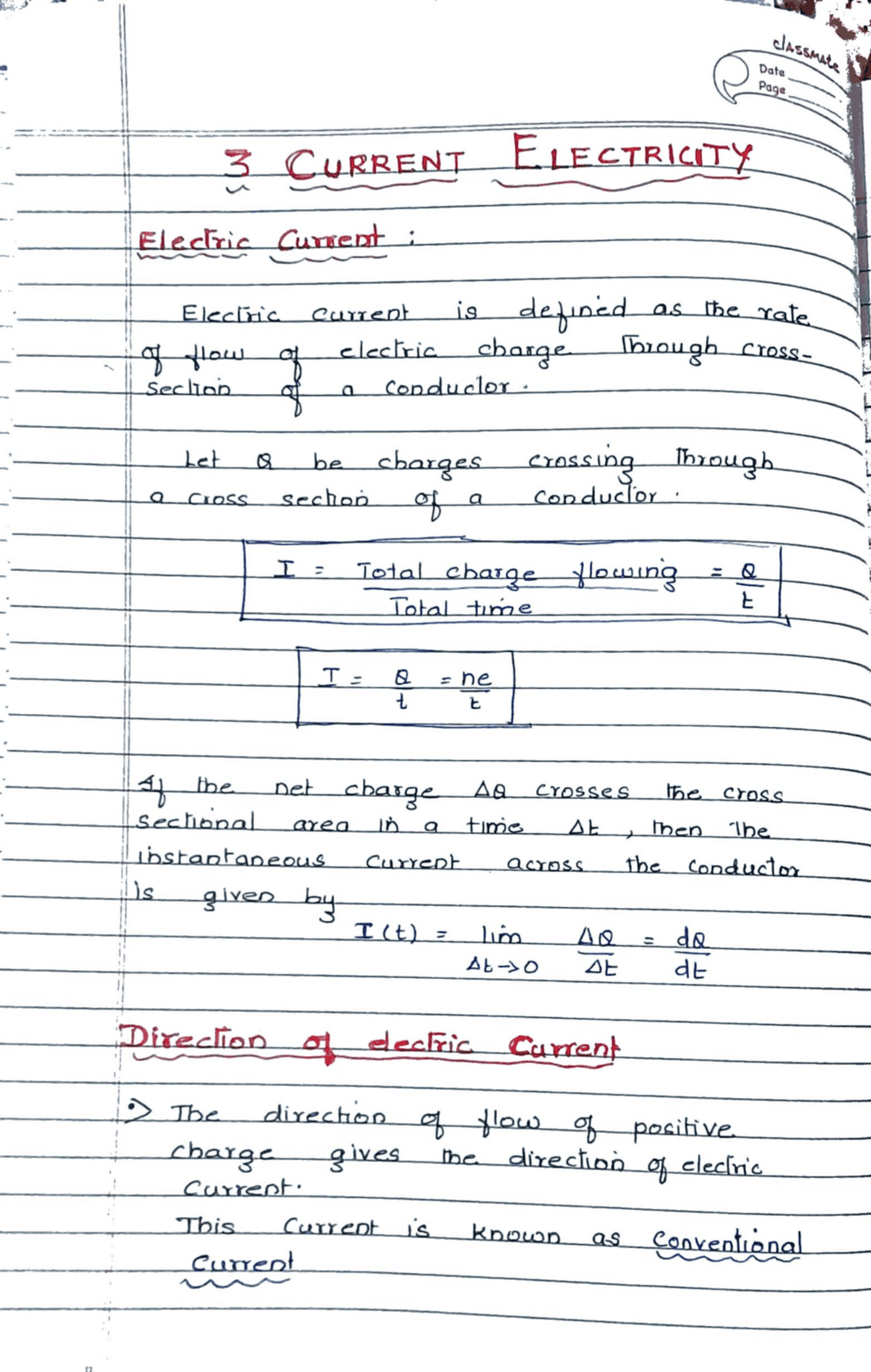 Physics Current Electricity Chapter 2 Study Notes In Depth Study